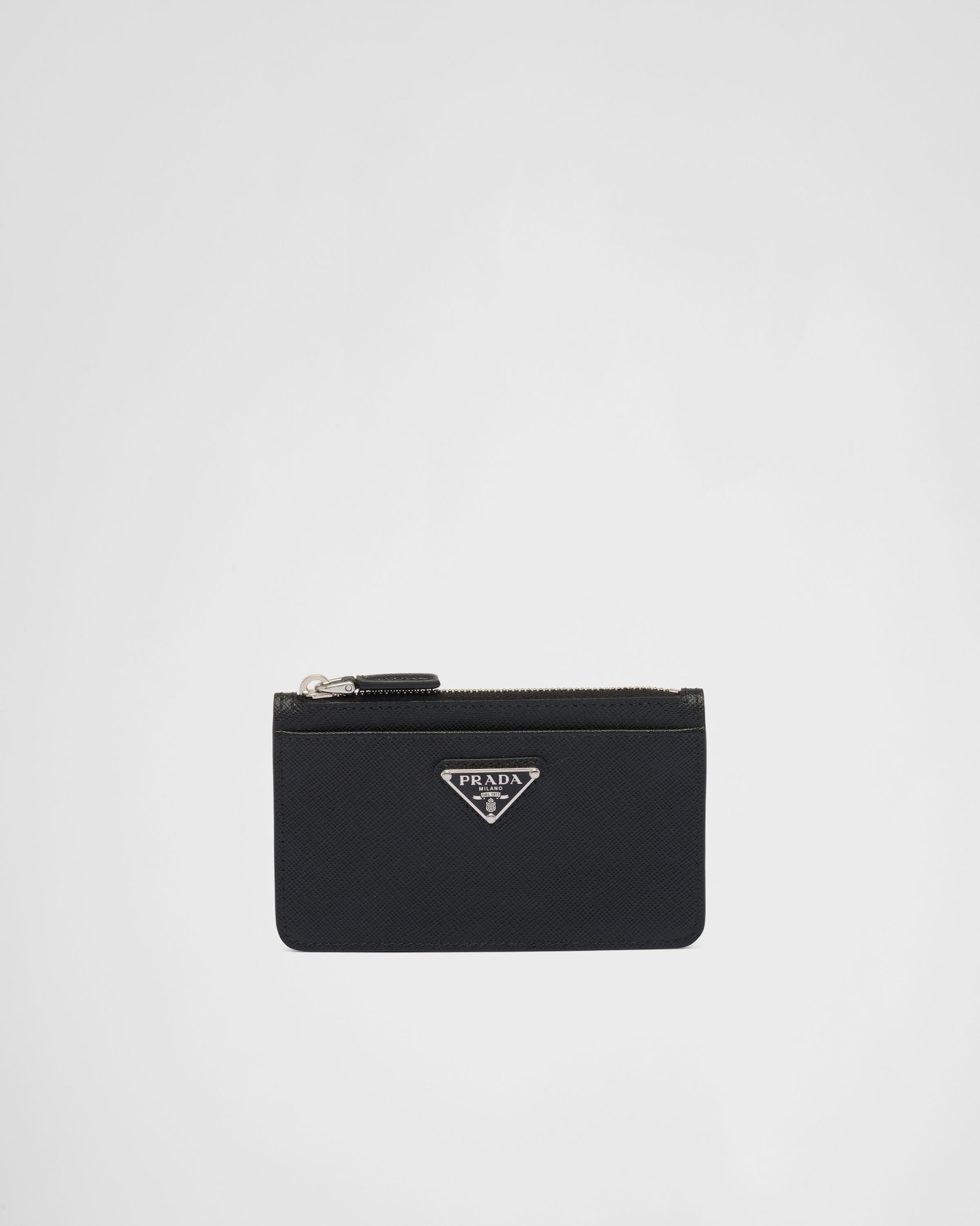 Black Saffiano Leather Card Holder | PRADA