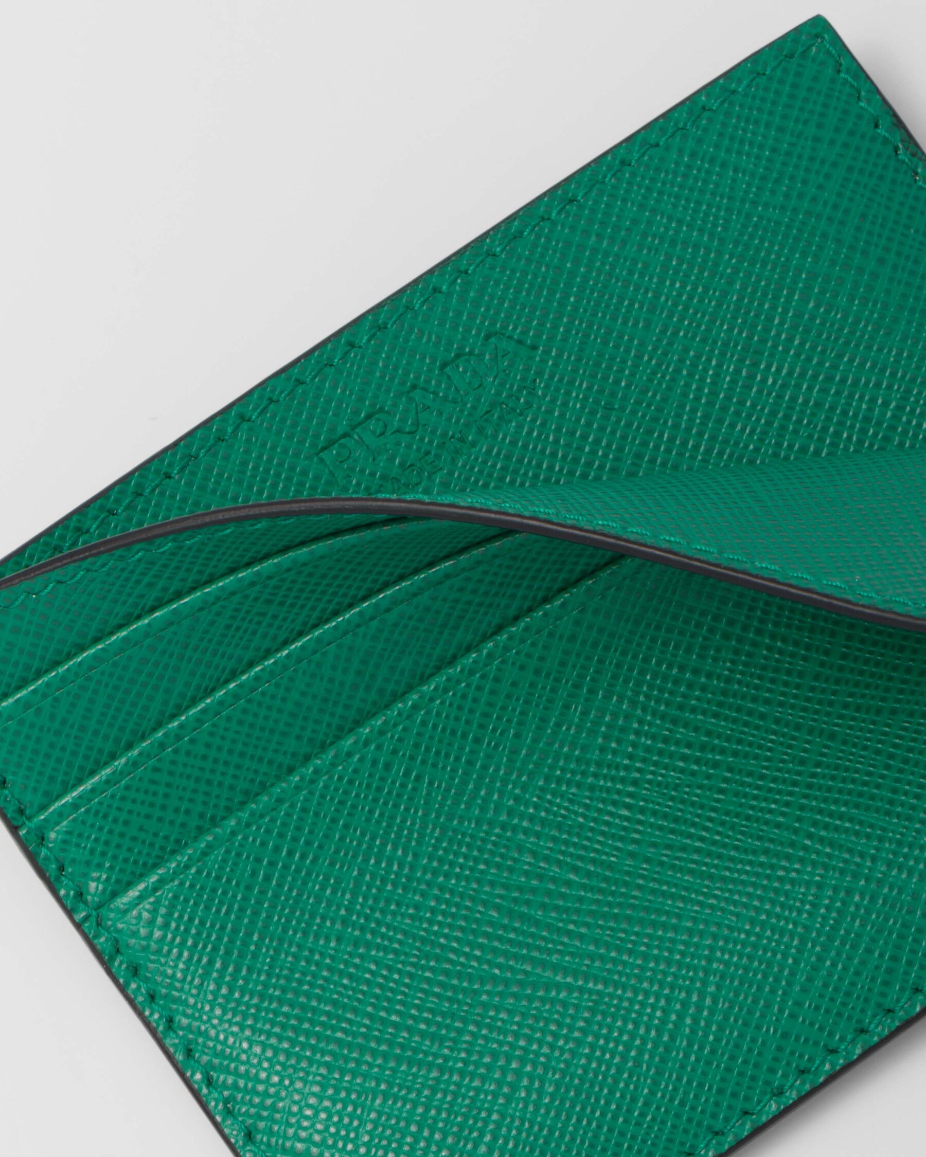 Mango Saffiano Leather Card Holder | PRADA