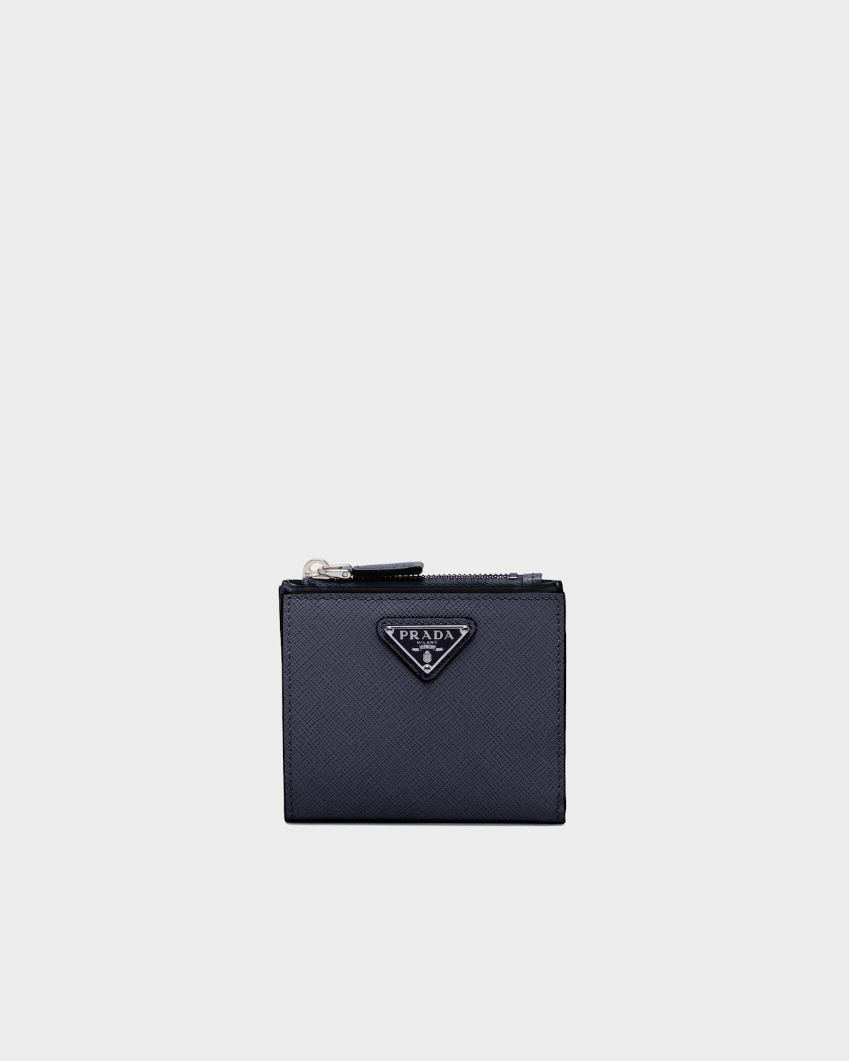 Baltic Blue Small Saffiano Leather Wallet | PRADA