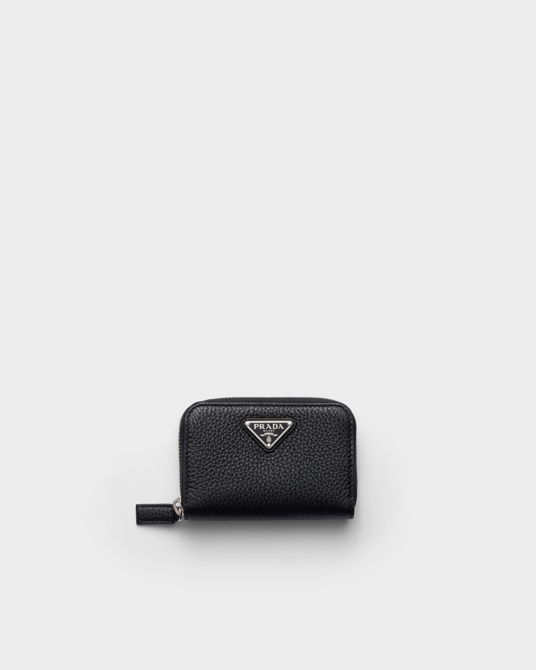 Black Leather Coin Purse | PRADA
