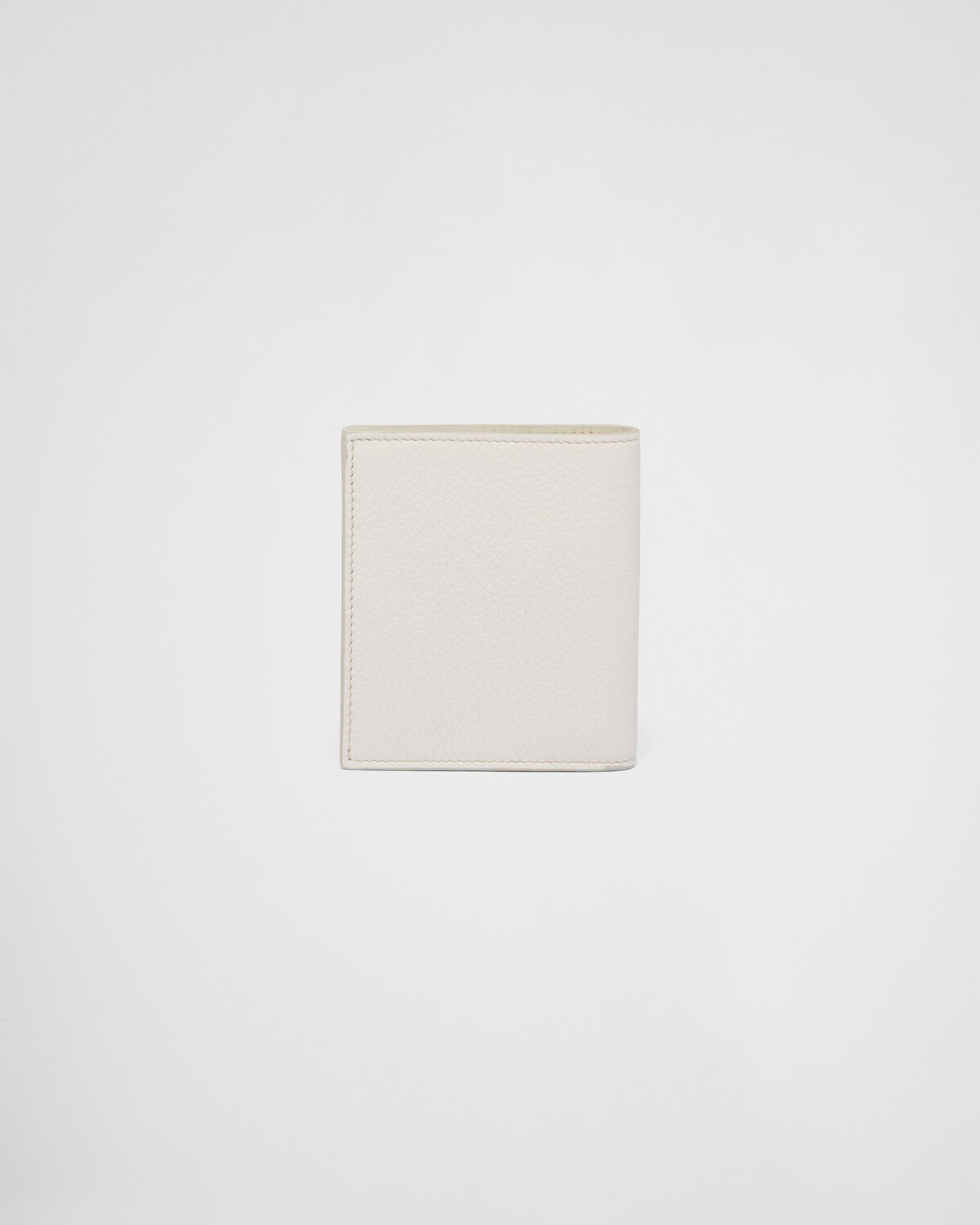 Chalk White Leather Wallet | PRADA