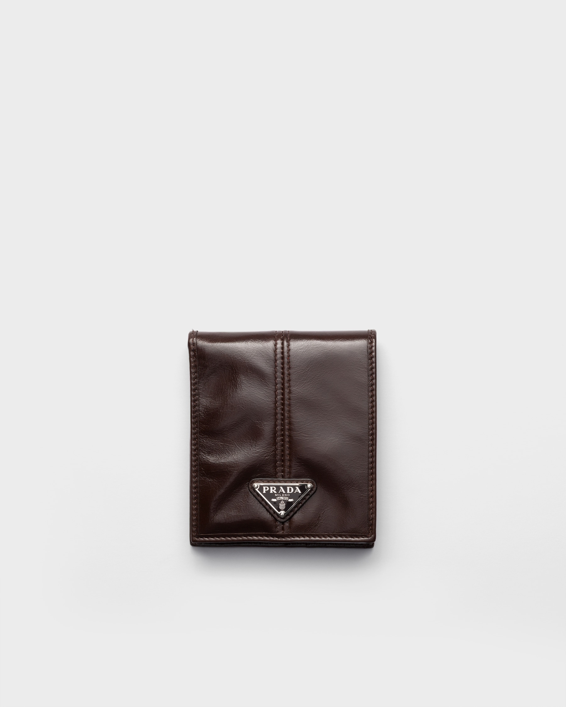 Dark Brown Leather Wallet | PRADA