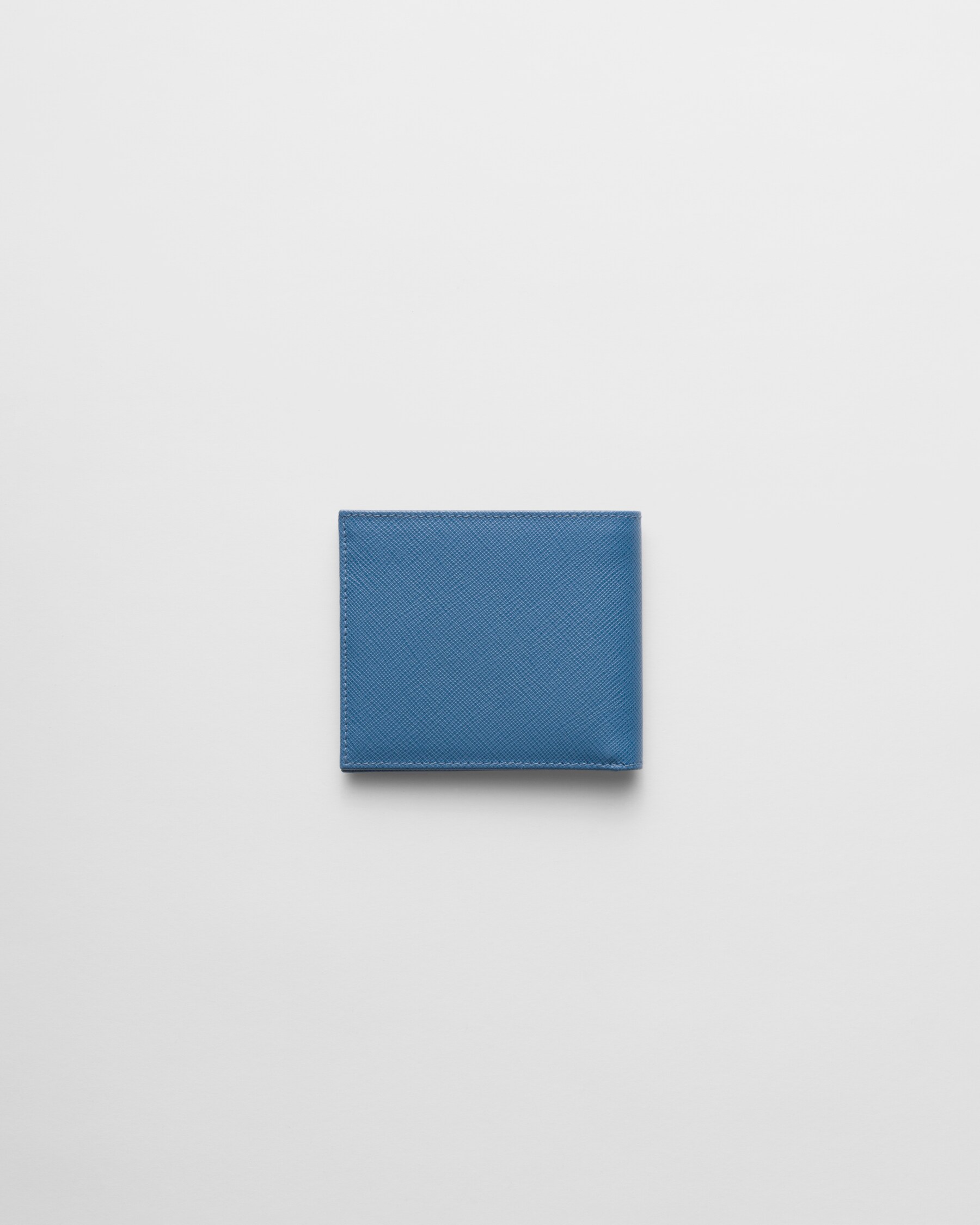 Aviator Blue Saffiano Leather Wallet | PRADA
