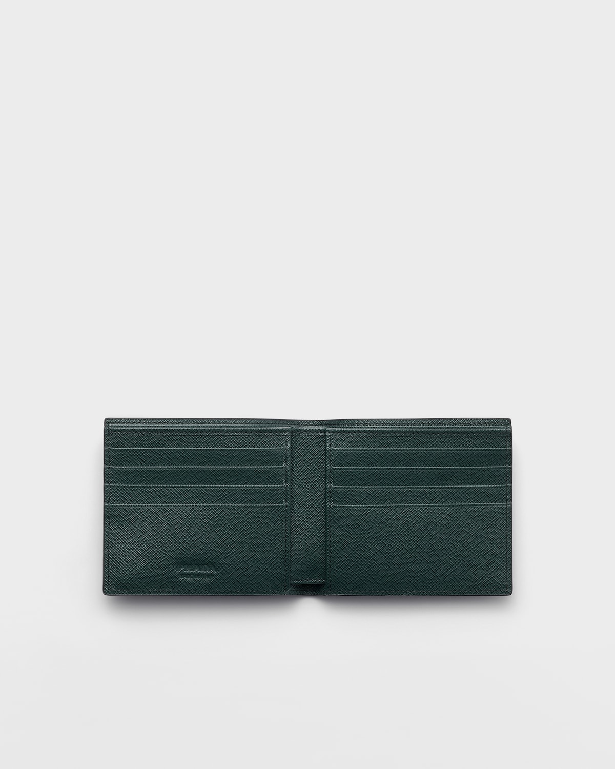 Emerald Green Saffiano Leather Wallet | PRADA