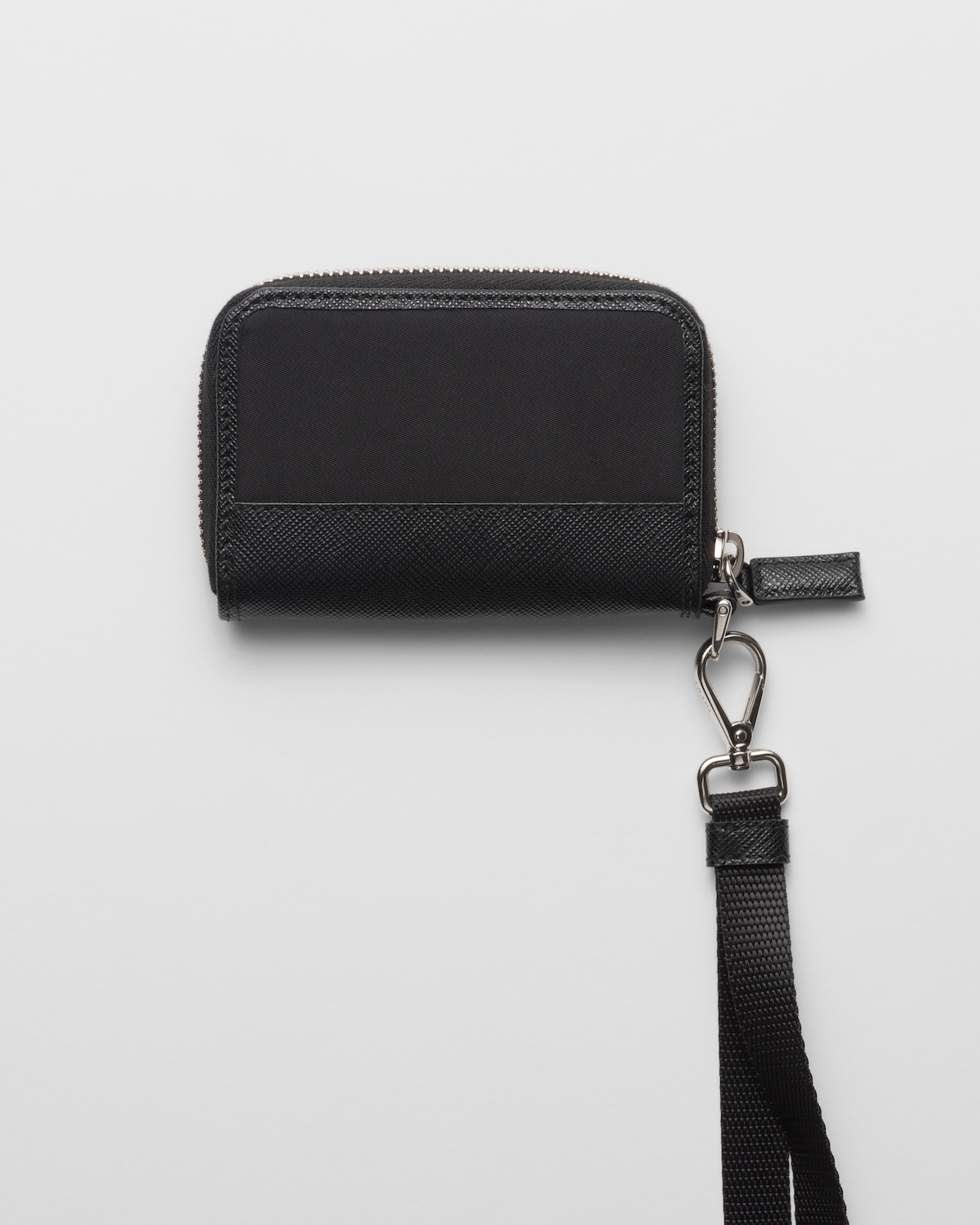 Black Re-nylon And Saffiano Leather Coin Purse | PRADA