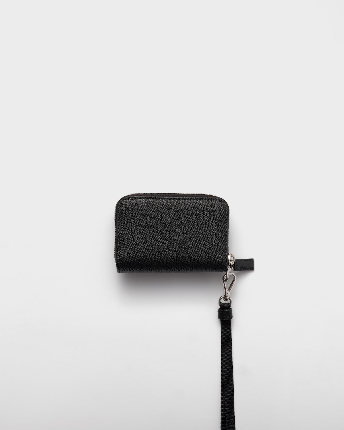 Black Saffiano Leather Coin Purse | PRADA - United States