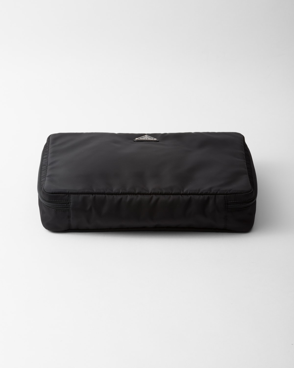 Black Large Re-nylon Zipper Pouch | PRADA