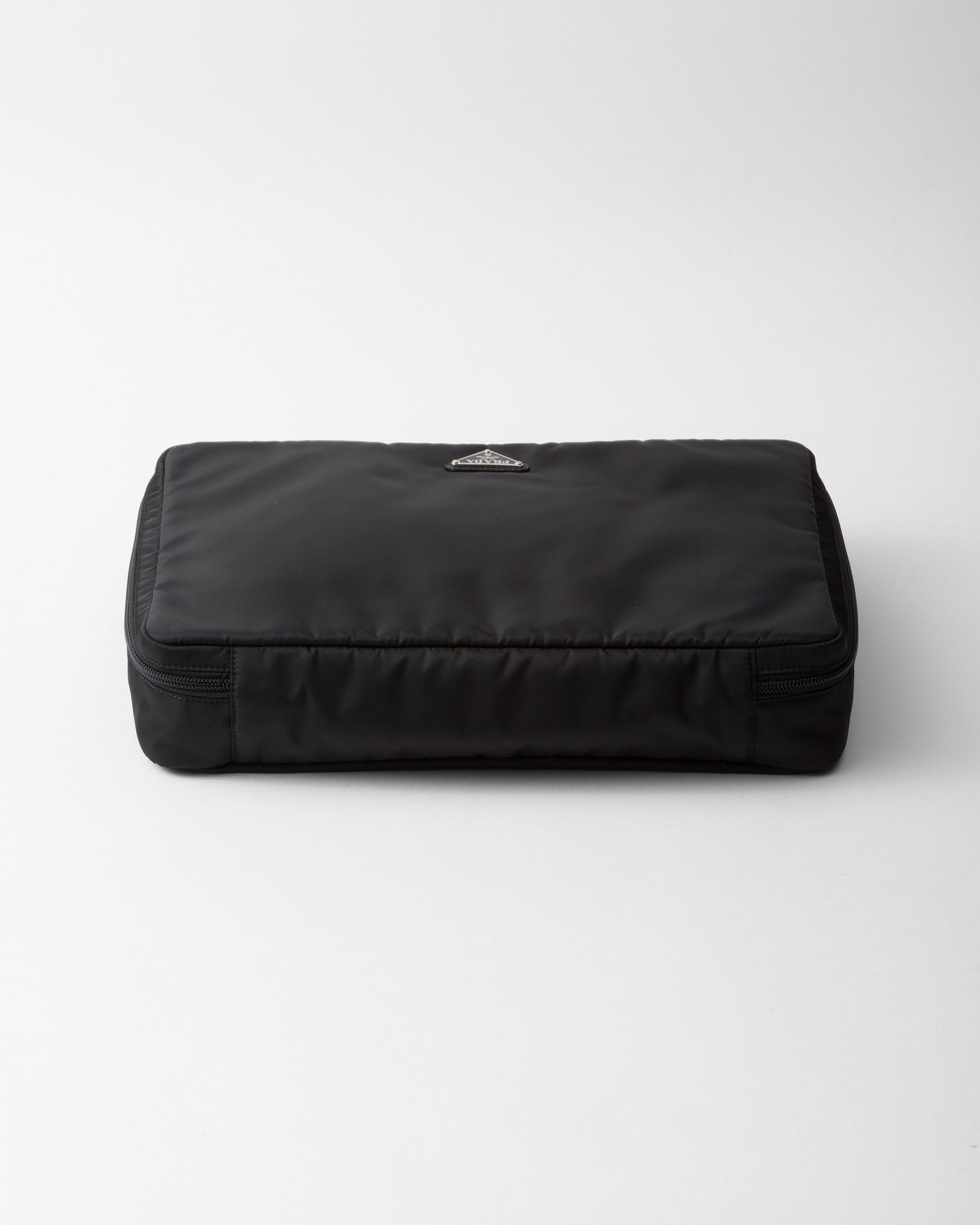 Black Large Re-nylon Zipper Pouch | PRADA