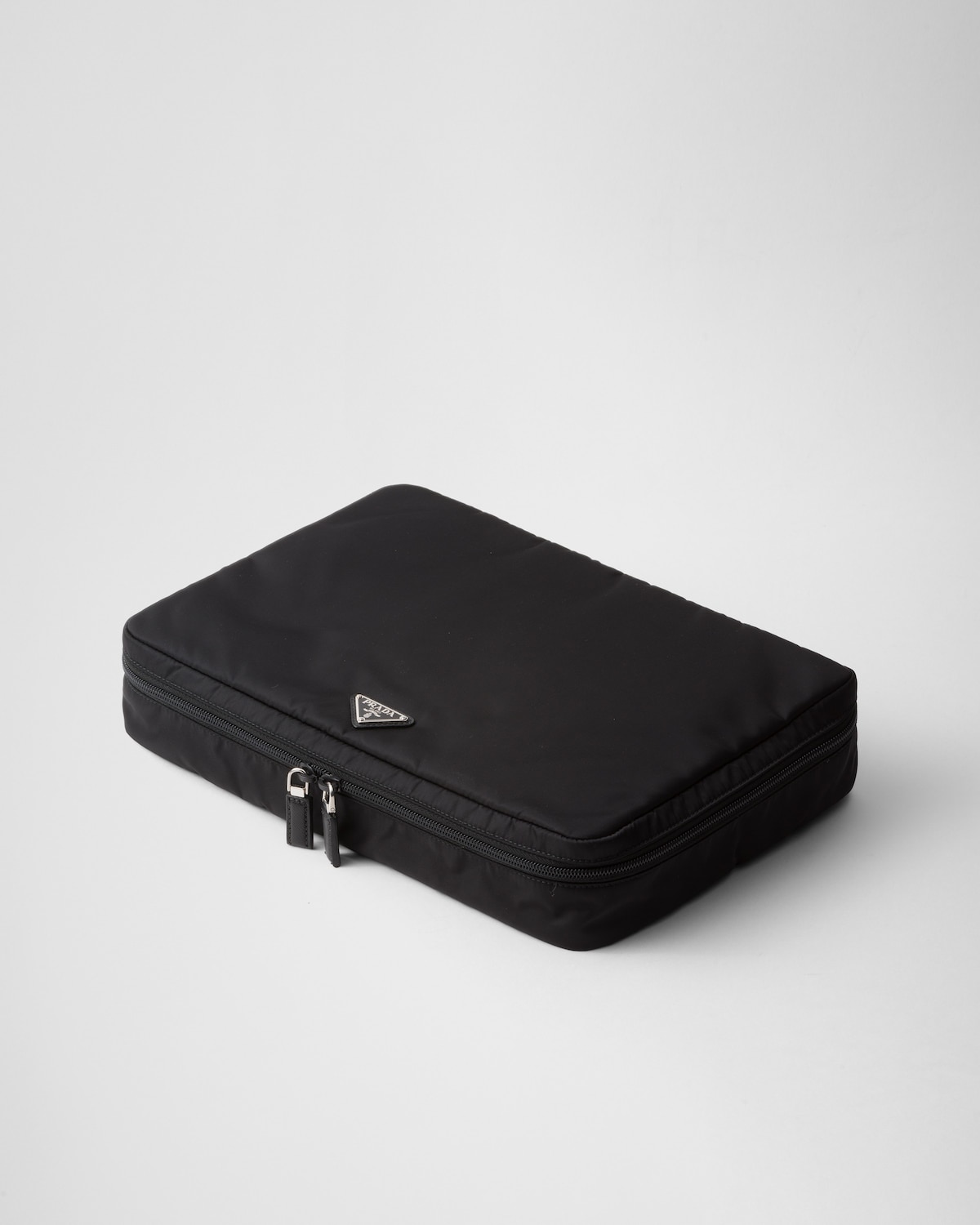 Black Large Re-nylon Zipper Pouch | PRADA