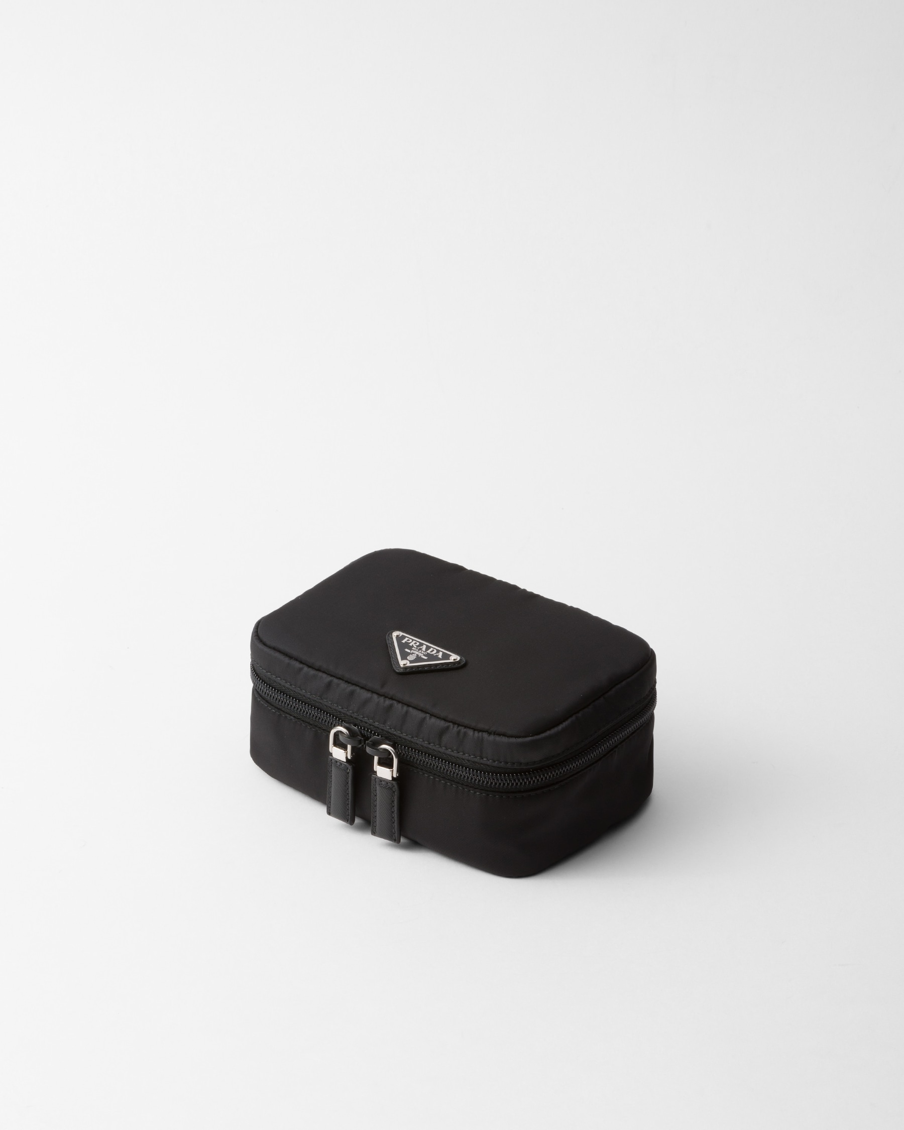 Black Small Re-nylon Zipper Pouch | PRADA
