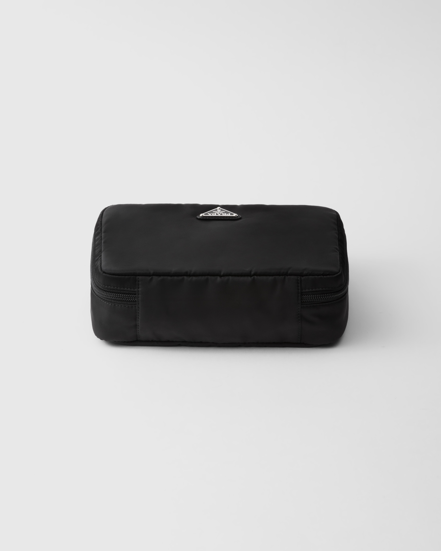 Black Medium Re-nylon Zipper Pouch | PRADA
