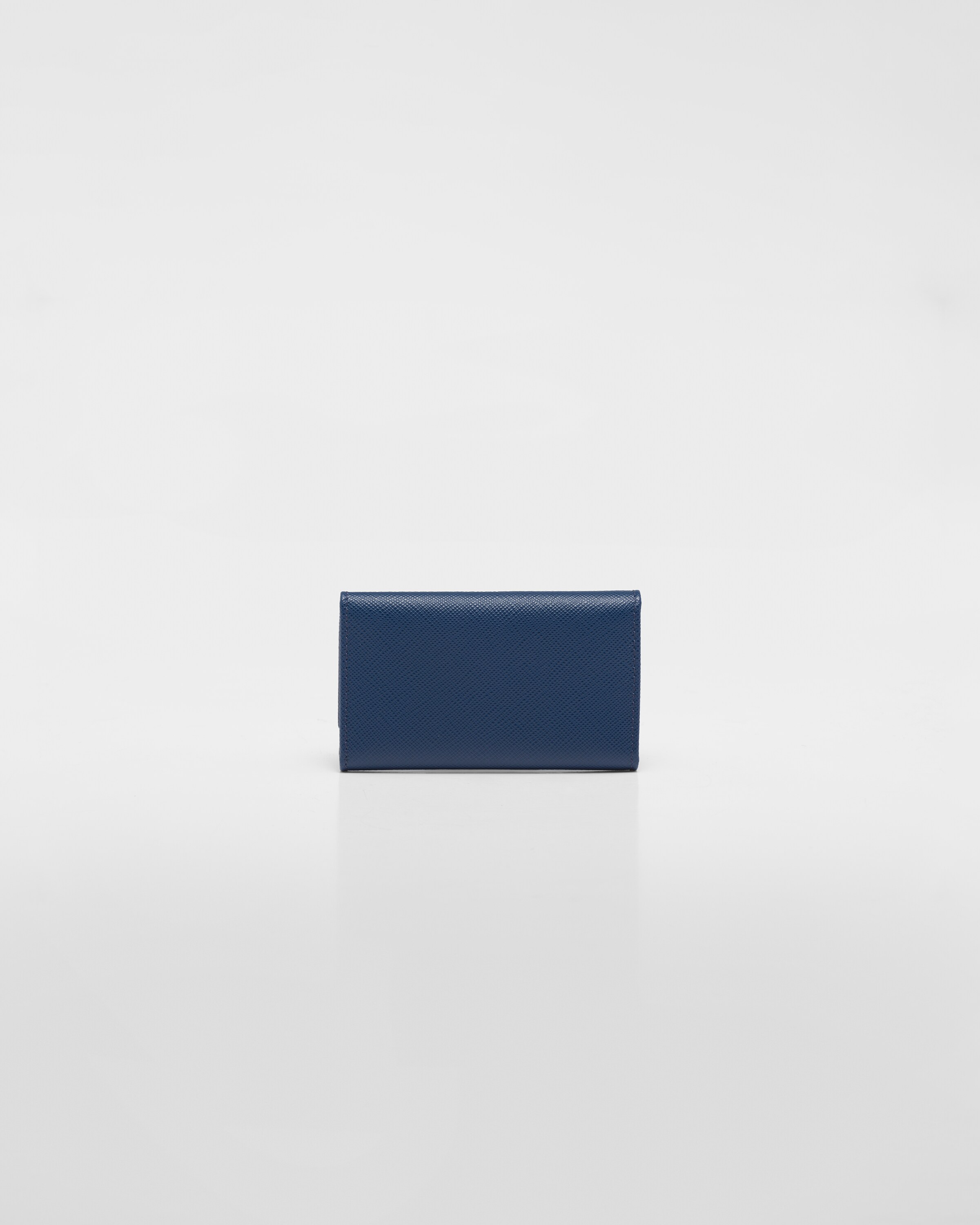 Bluette Saffiano leather key case | Prada