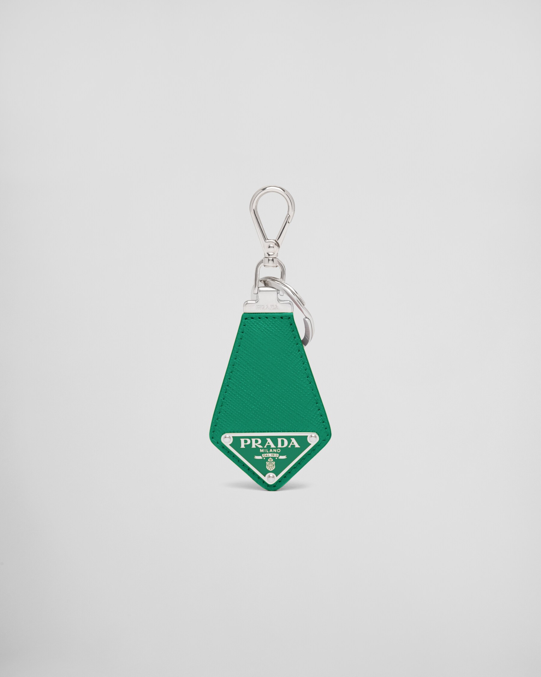 Mango Saffiano Leather Keychain | PRADA