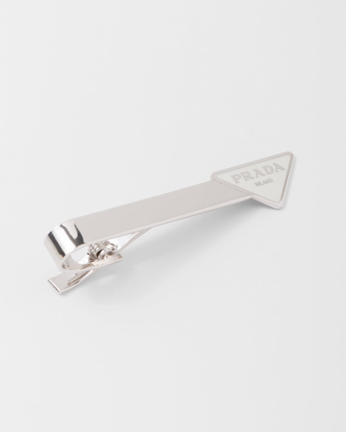 White Sterling Sliver Tie Clip | PRADA