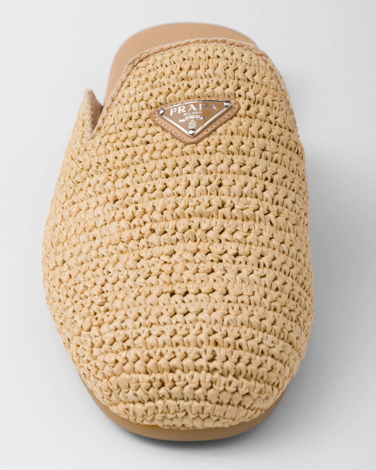 Natural Crochet Mules | PRADA