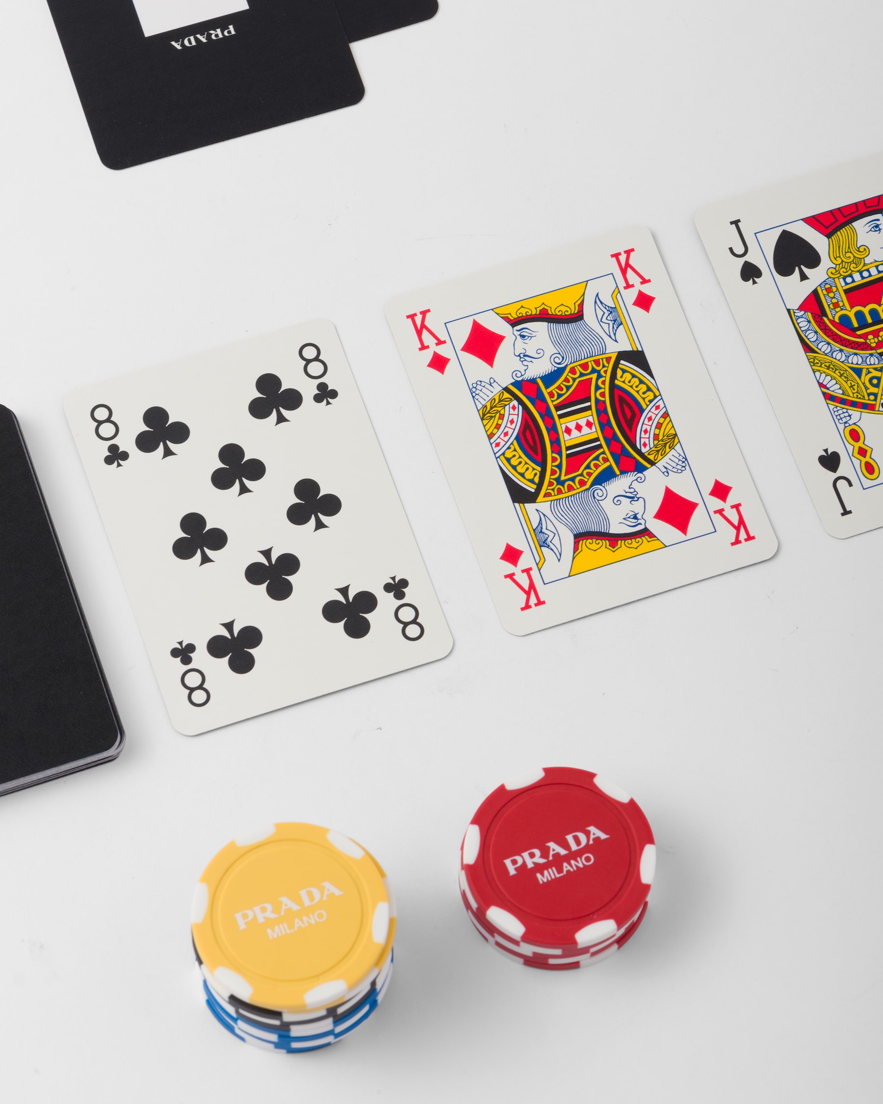 Black Saffiano Leather Poker Set | PRADA