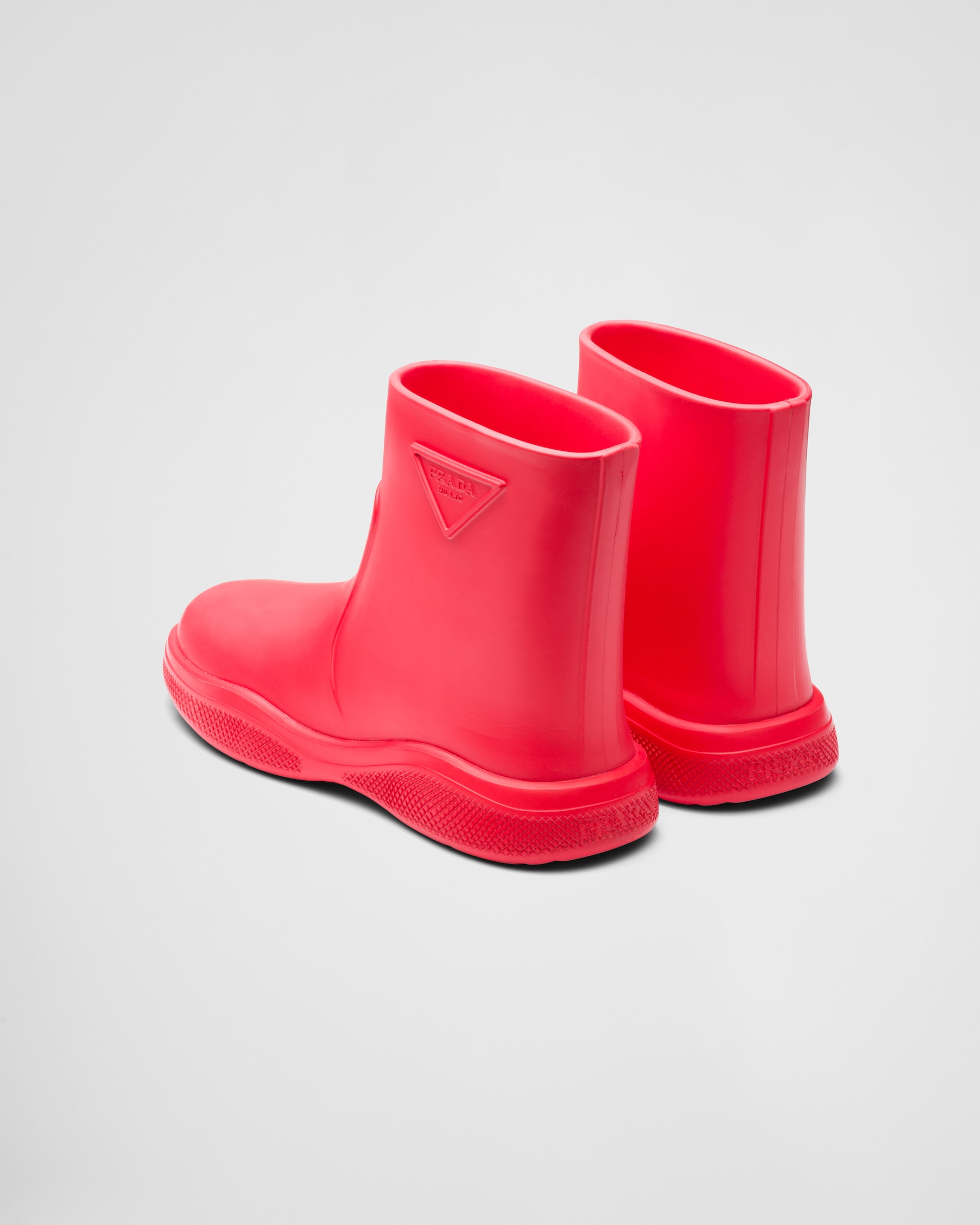 Red Foam Rubber Booties | PRADA