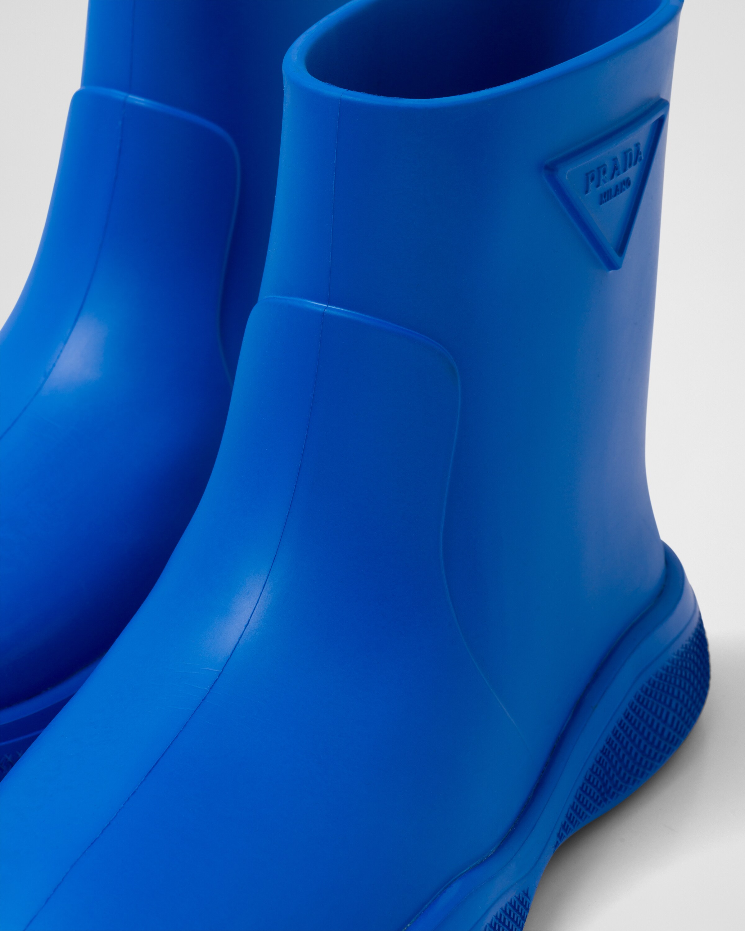 Sapphire Blue Foam rubber booties | Prada