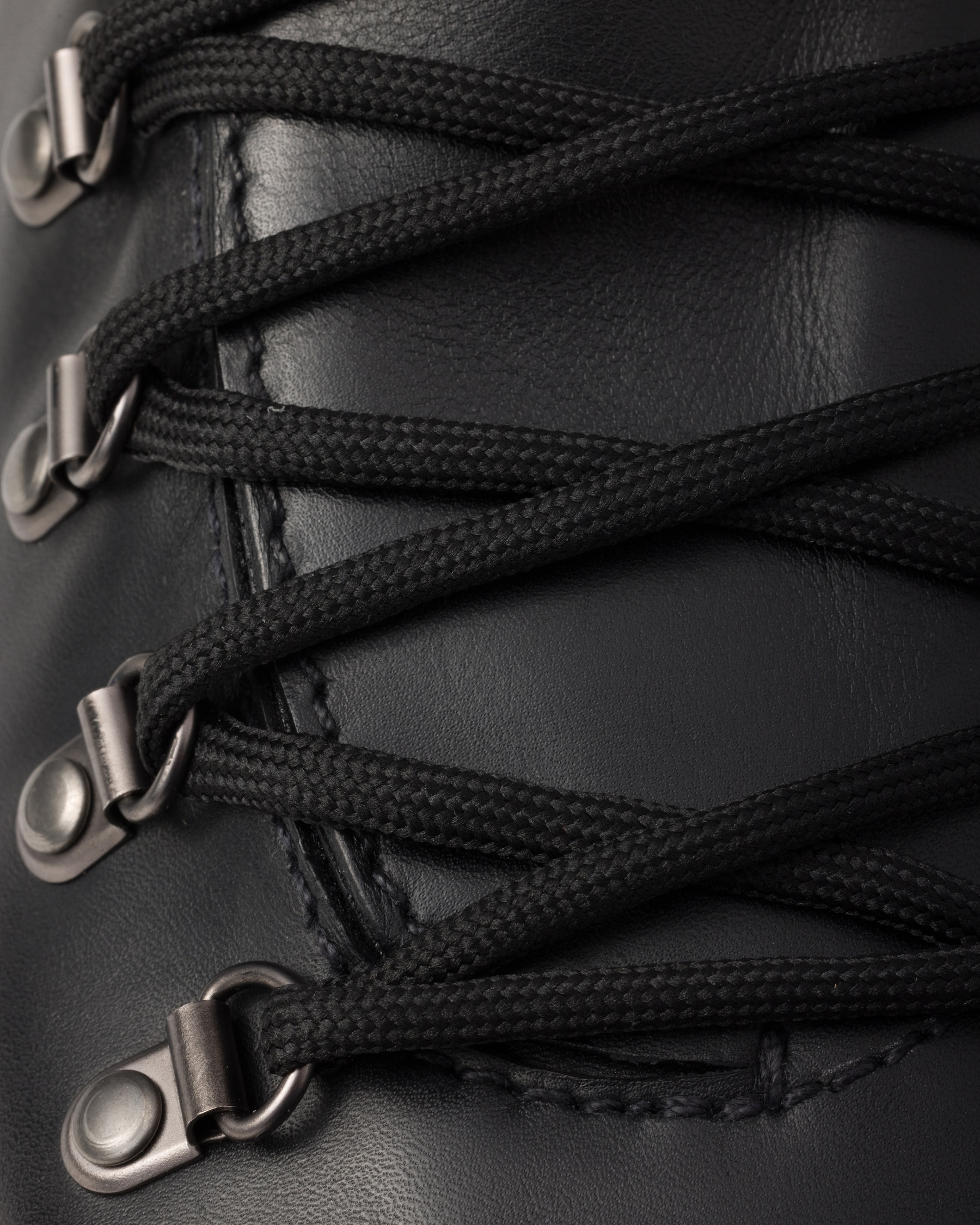 Black Brixxen Leather Booties | PRADA - United States