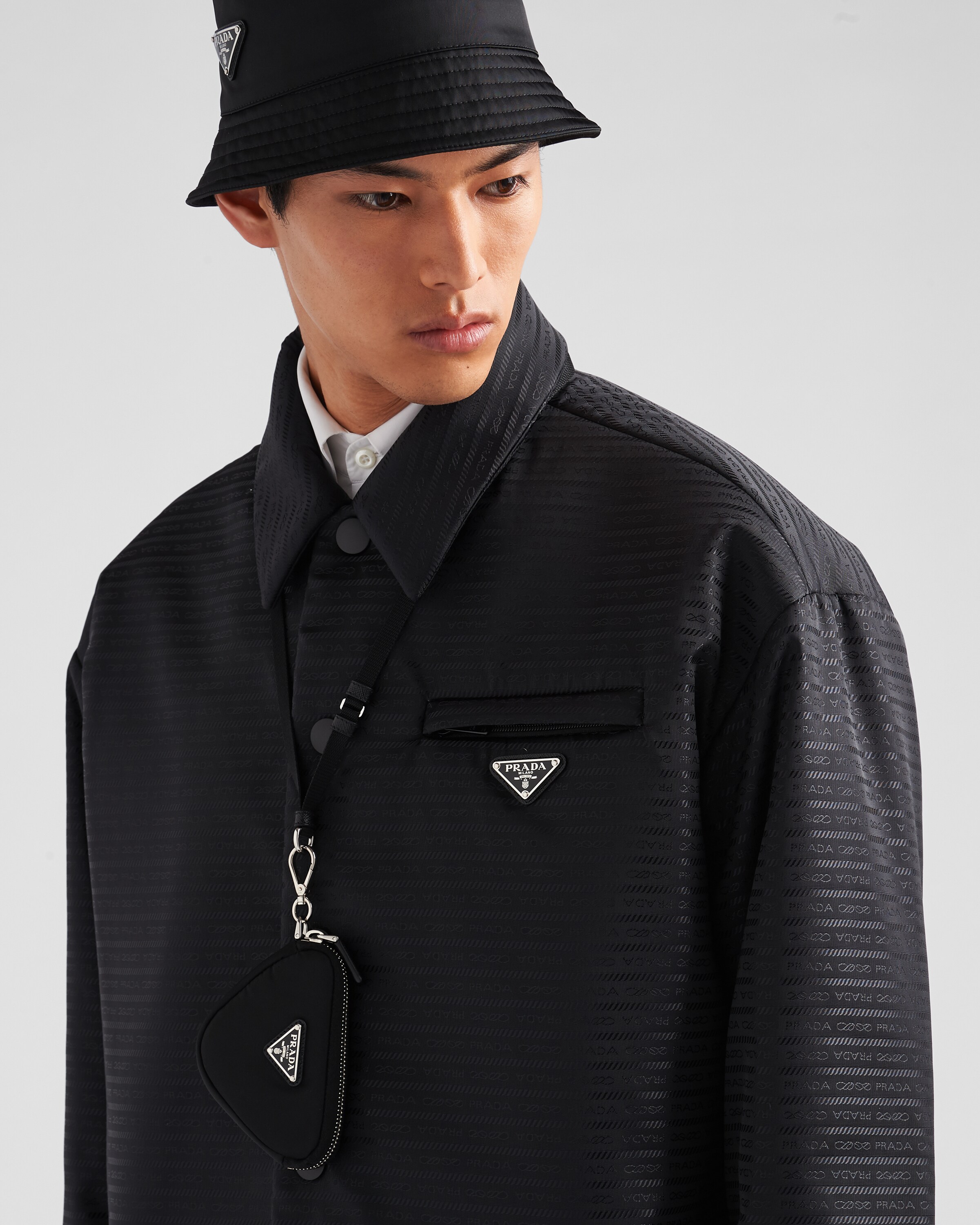 Black Re-Nylon mini pouch | Prada