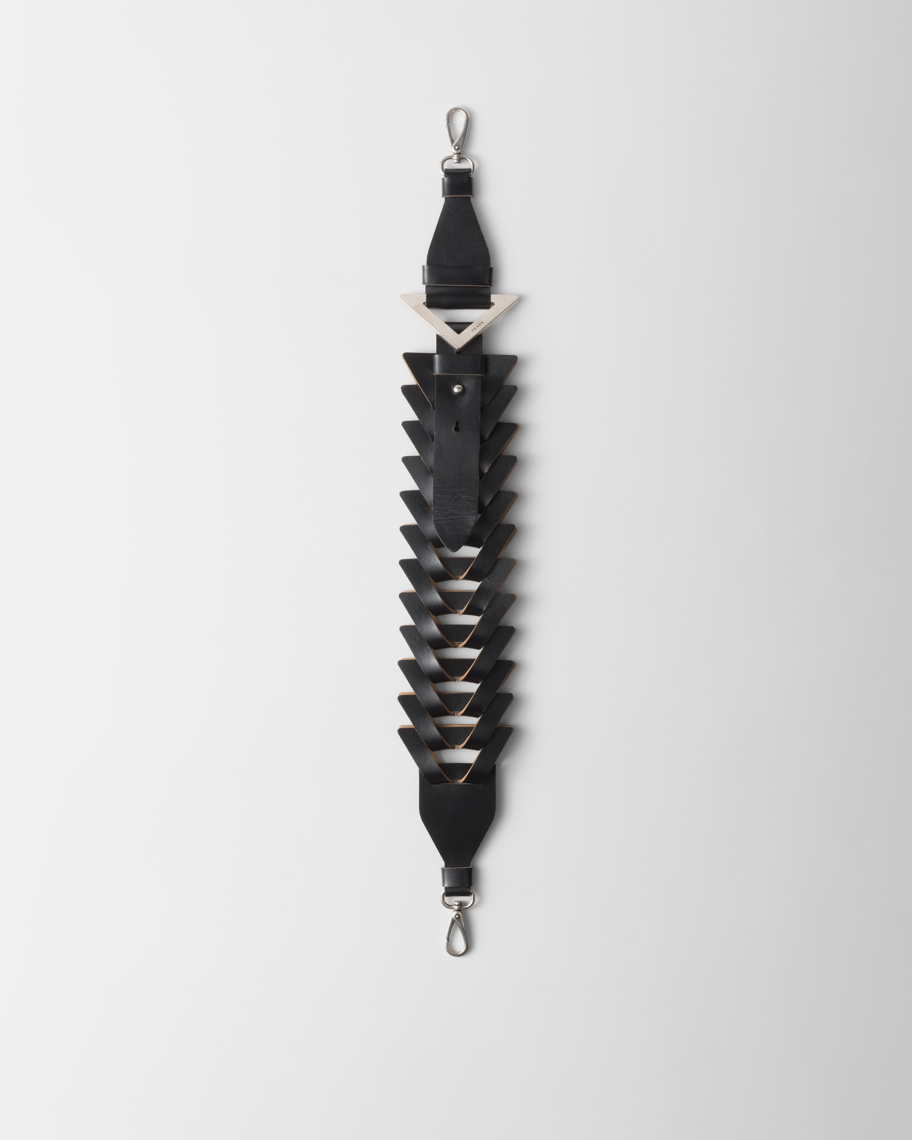 Black Leather Shoulder Strap | PRADA