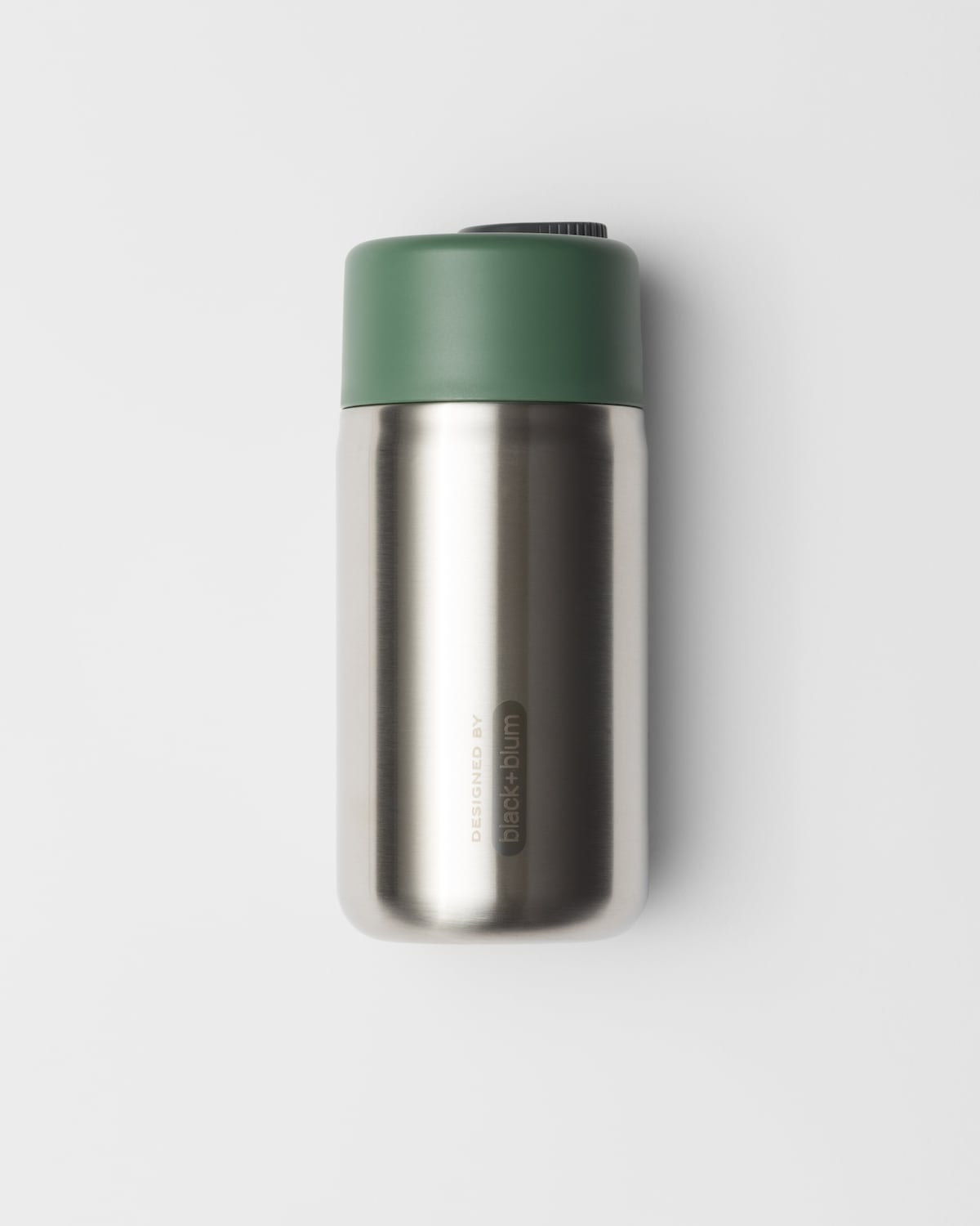 Silver/spruce Stainless Steel Travel Mug, 340 Ml | PRADA