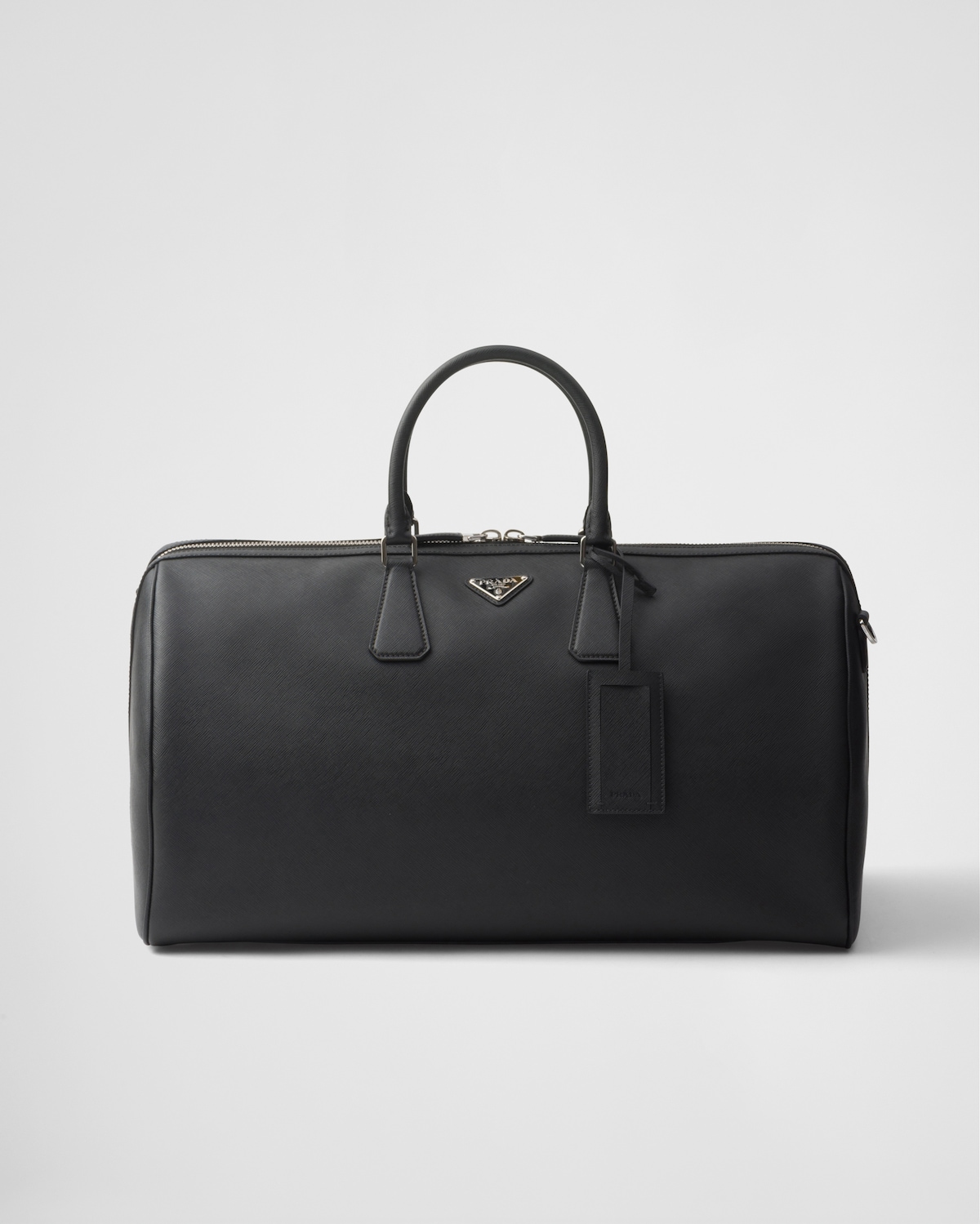 Black Saffiano Leather Travel Bag Prada