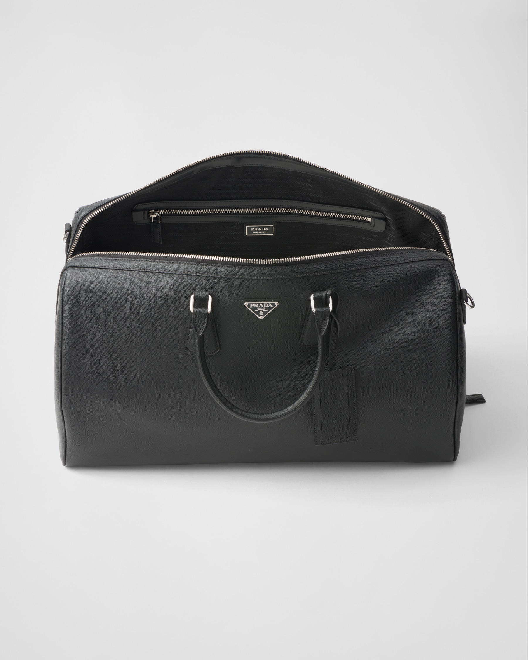 黑色 Saffiano 皮革旅行袋 | PRADA