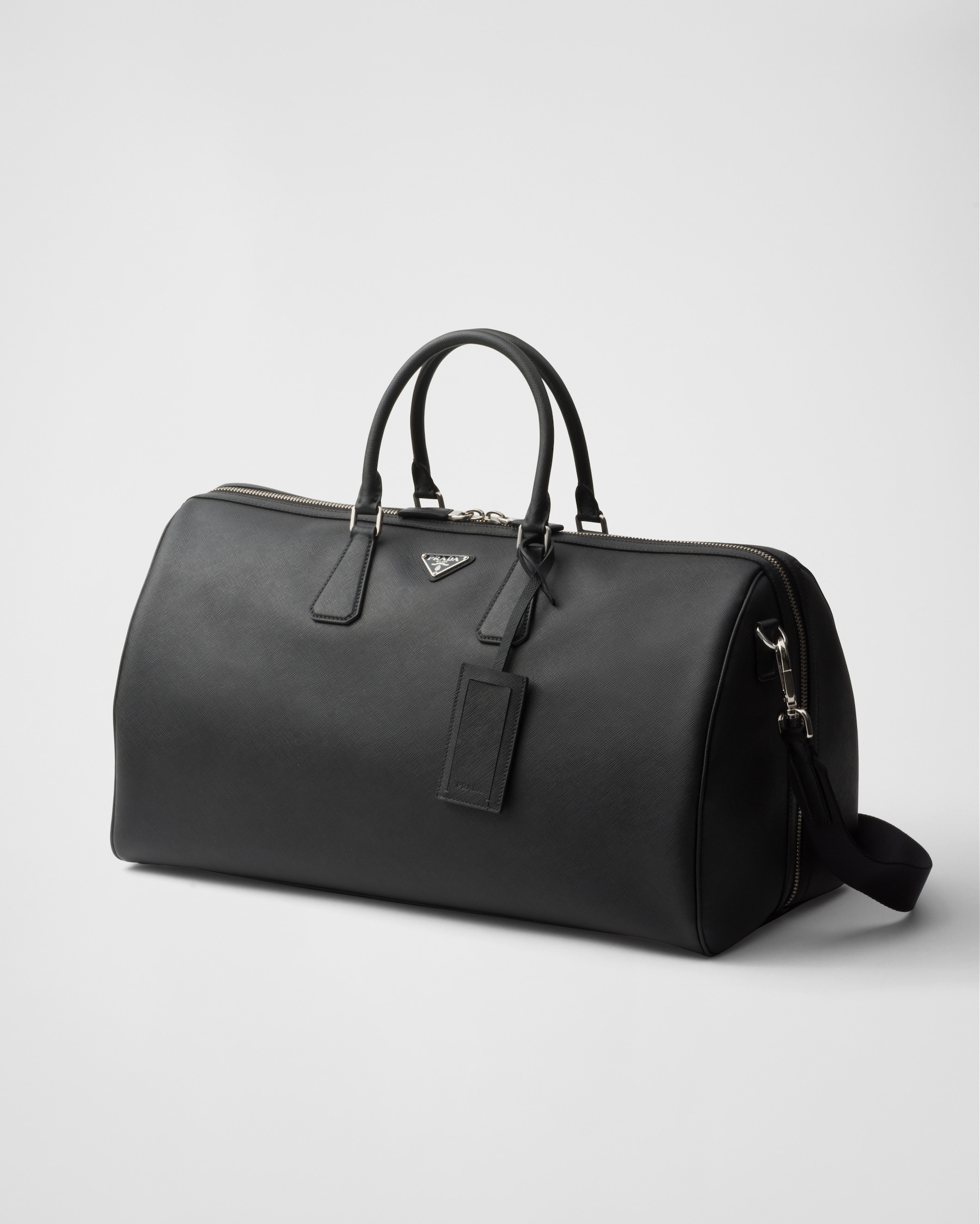 Black Saffiano Leather Travel Bag | PRADA
