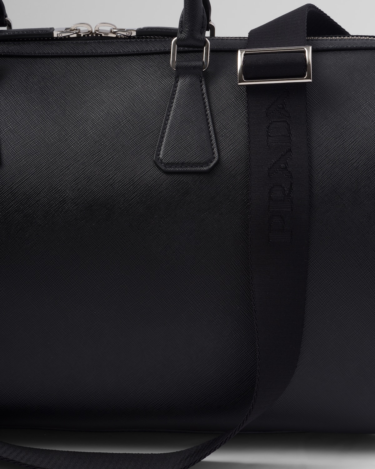 Black Saffiano Leather Travel Bag | PRADA
