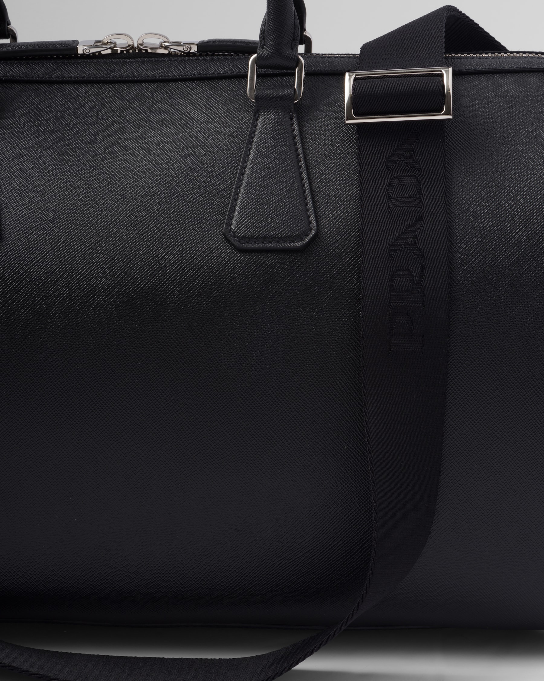 Black Saffiano Leather Travel Bag | PRADA