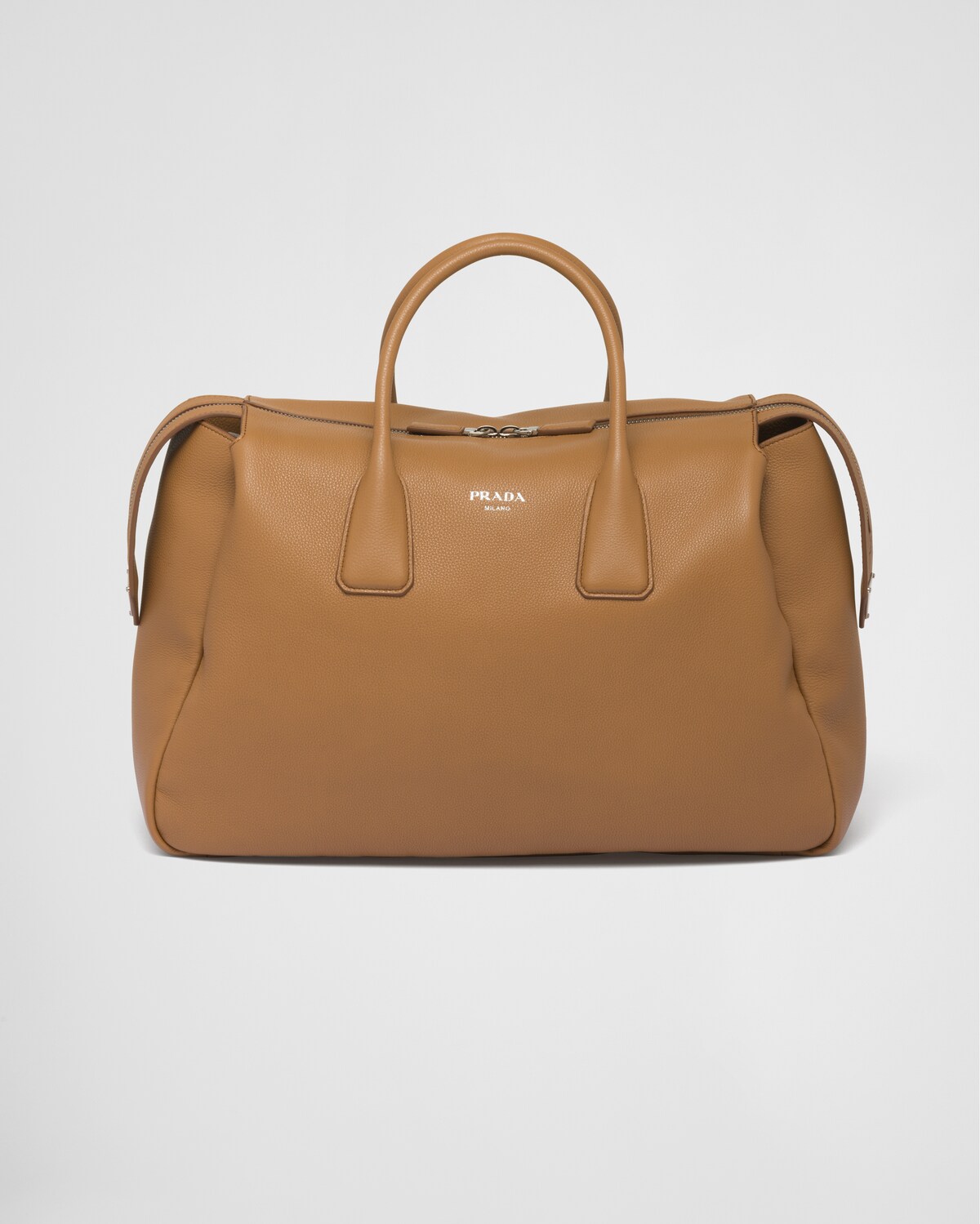 Caramel Leather Travel Bag Prada