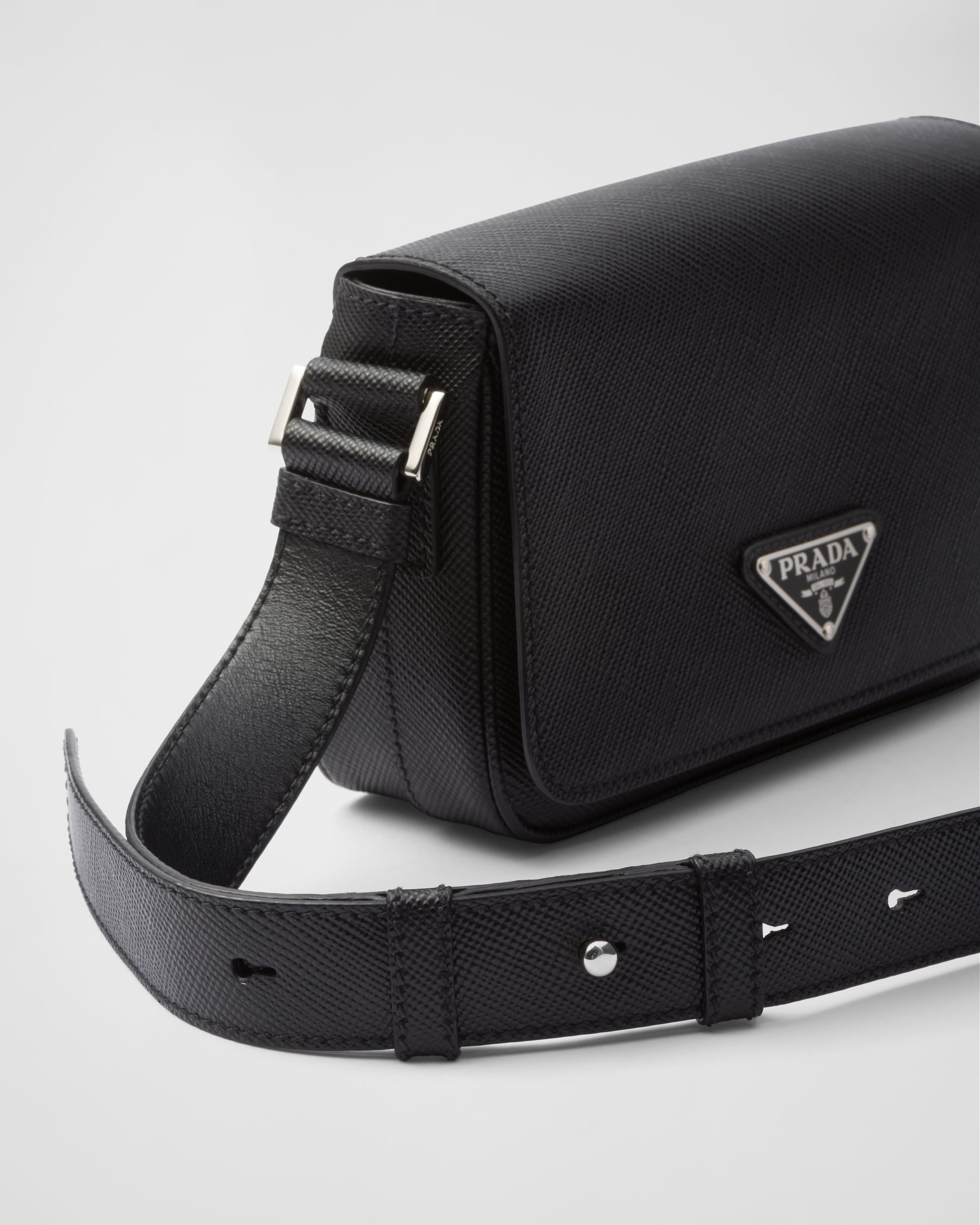 Black Saffiano Leather Shoulder Bag | PRADA