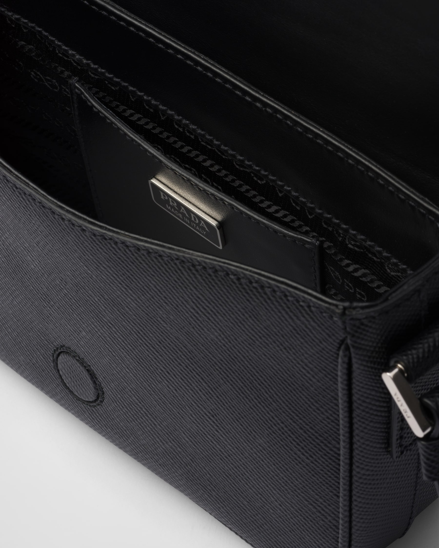 Black Saffiano Leather Shoulder Bag | PRADA