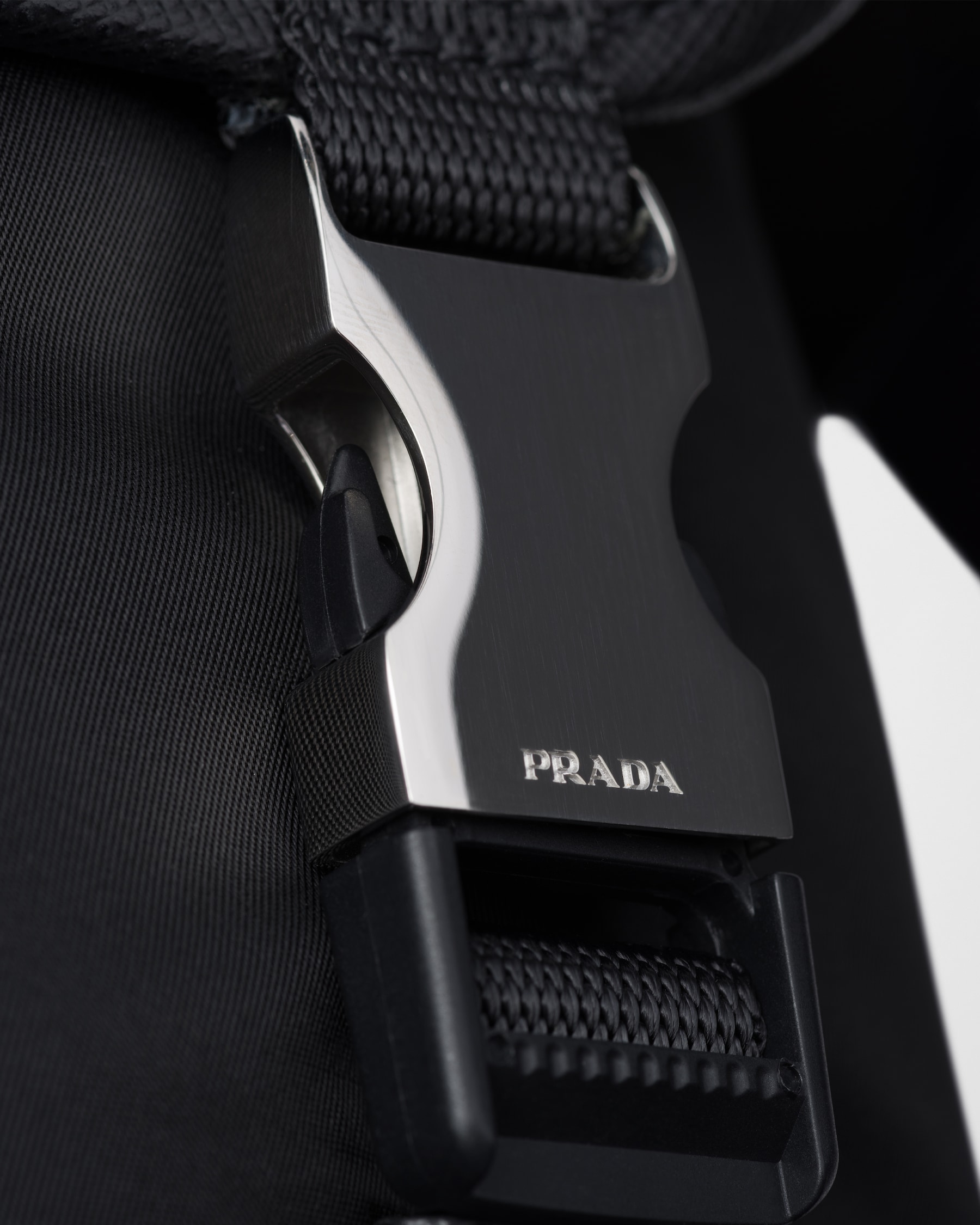 Black Re-nylon And Saffiano Leather Shoulder Bag | PRADA