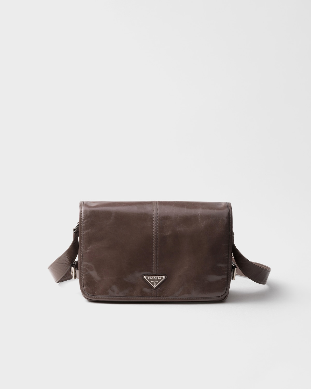 Bamboo/cork Beige Leather Shoulder Bag | PRADA - United States