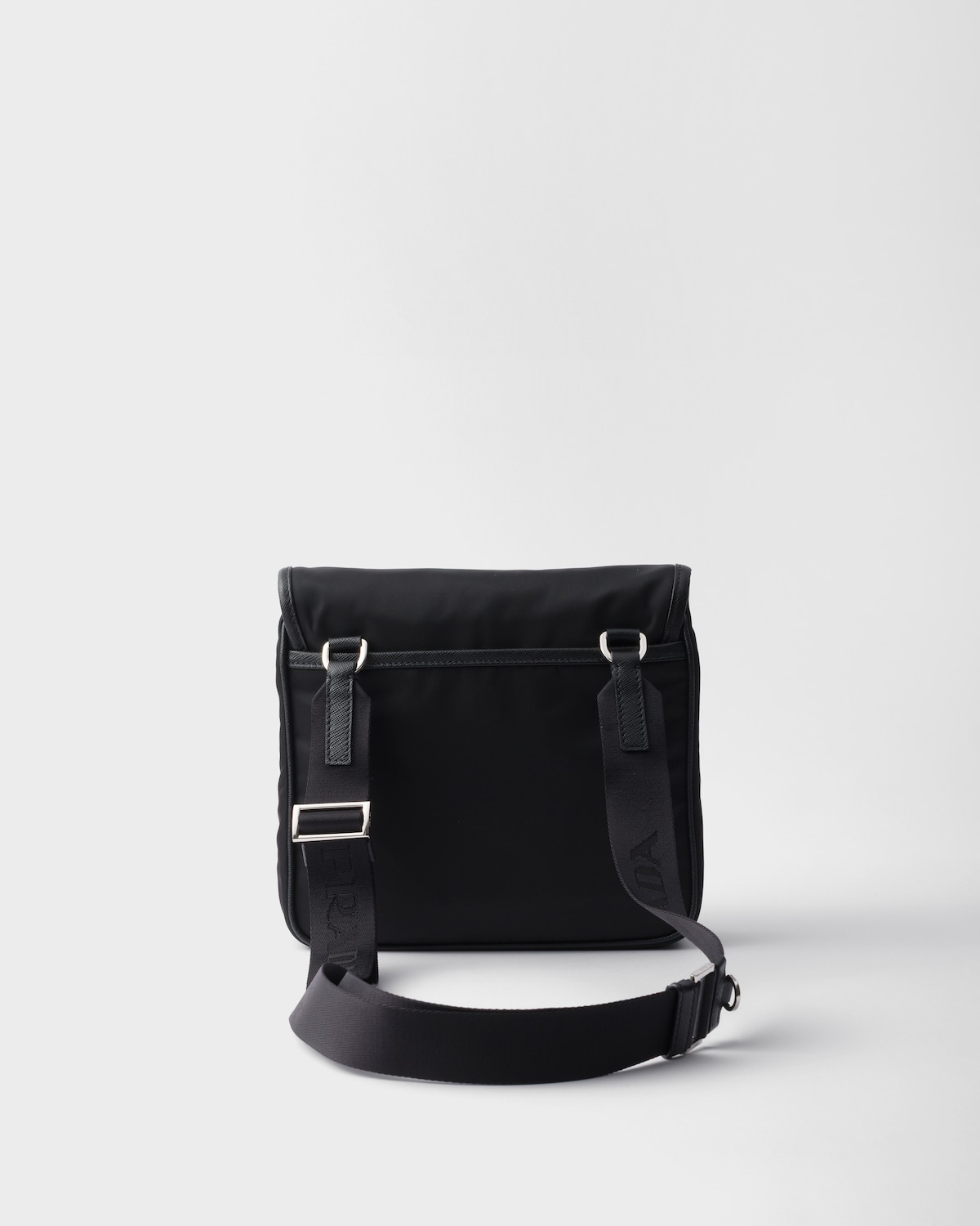 Black Re-nylon And Saffiano Leather Shoulder Bag | PRADA