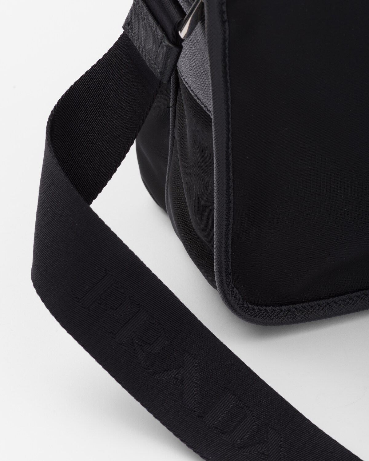 Black Re-nylon And Saffiano Leather Shoulder Bag | PRADA