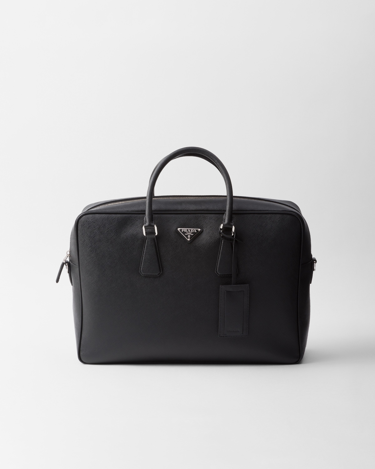 Black Saffiano Leather Briefcase | PRADA