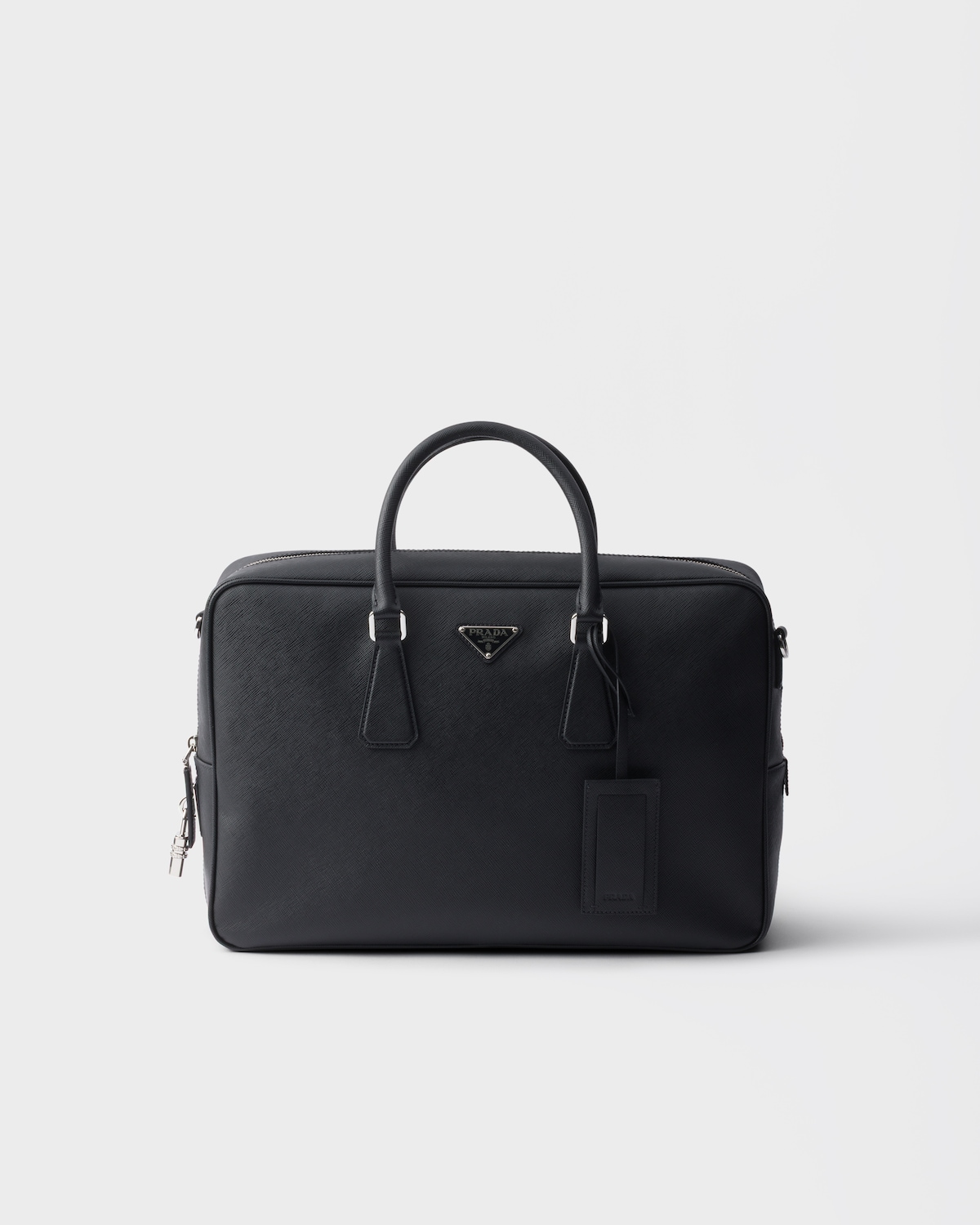 Black Saffiano Leather Work Bag | PRADA