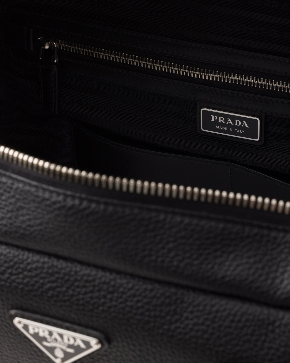 Black Leather Work Bag | PRADA