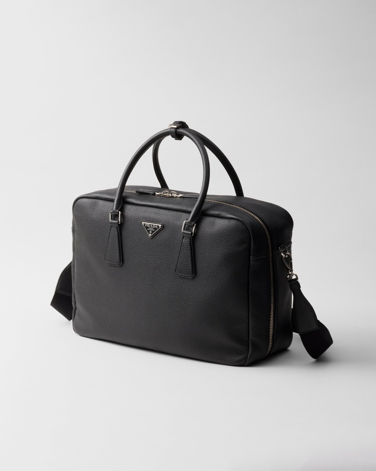 Black Leather Work Bag | PRADA
