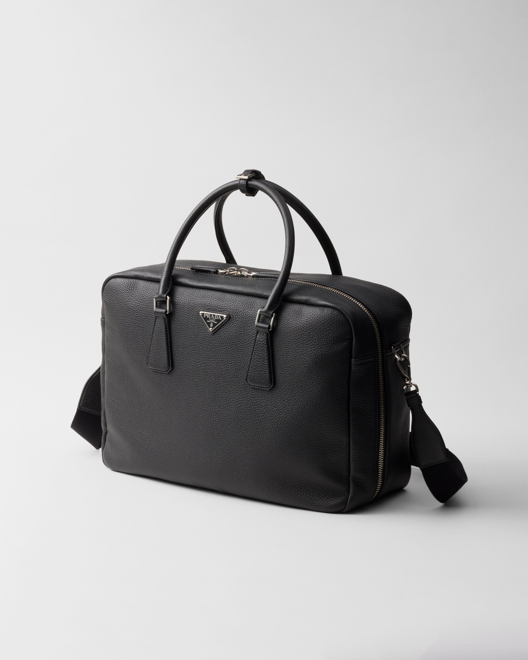 Black Leather Work Bag | PRADA