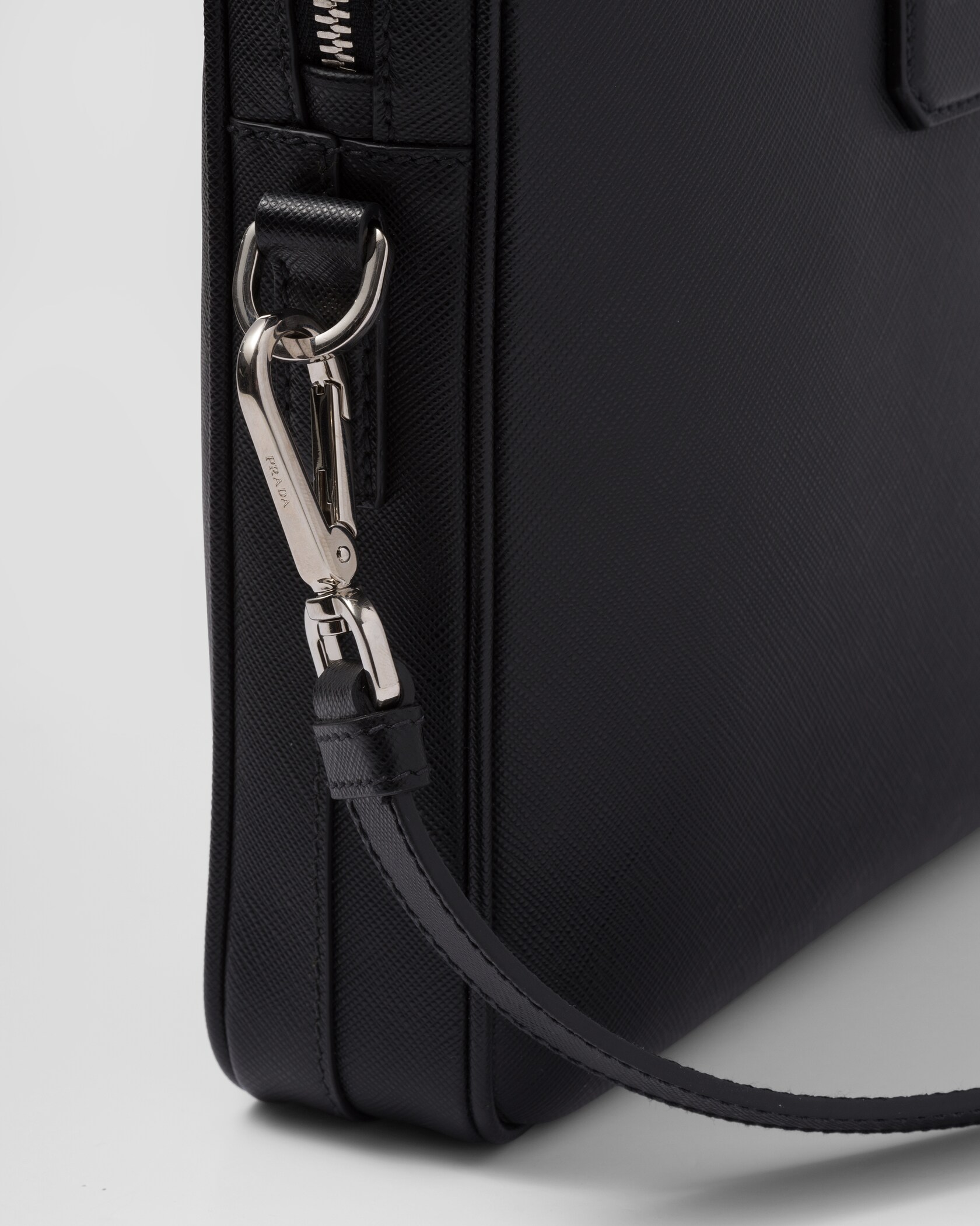 Black Saffiano Leather Work Bag | PRADA