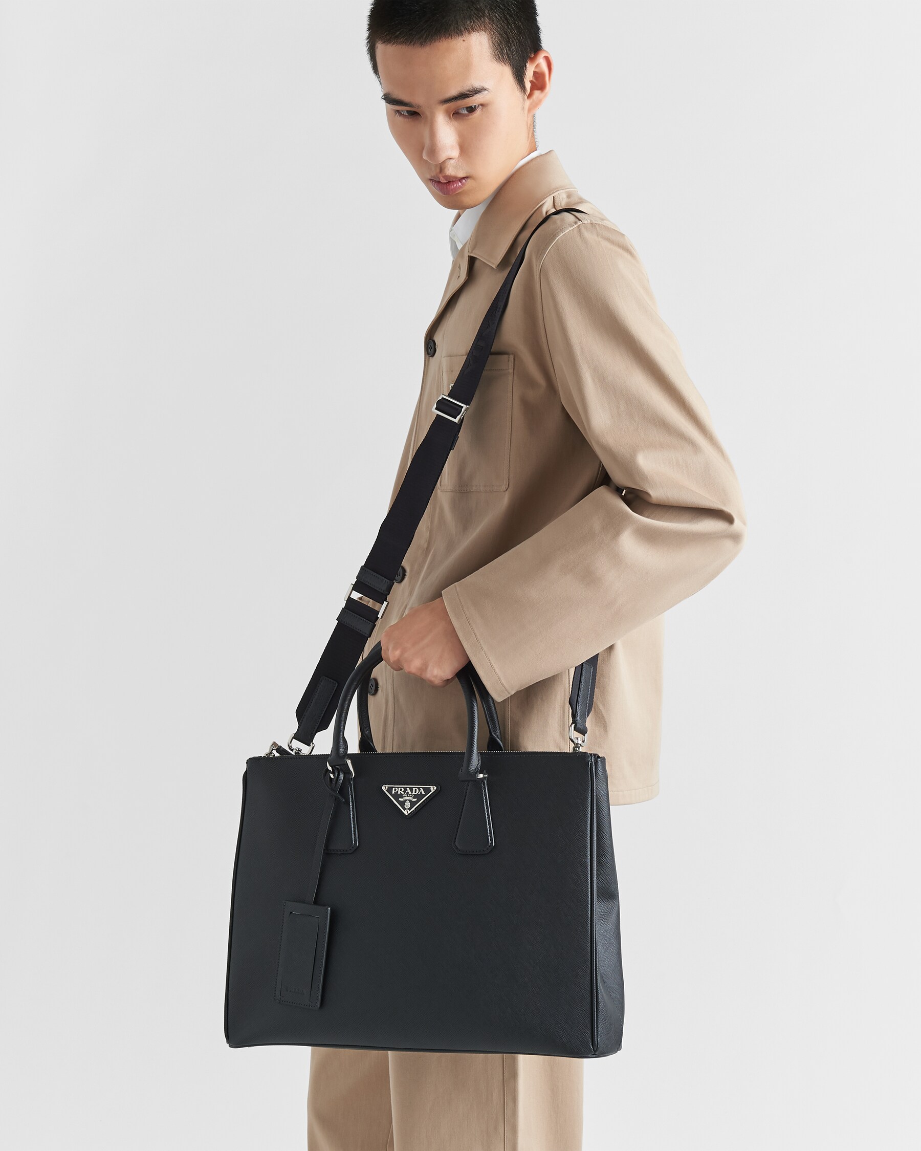 Black Prada Galleria Saffiano Bag | PRADA