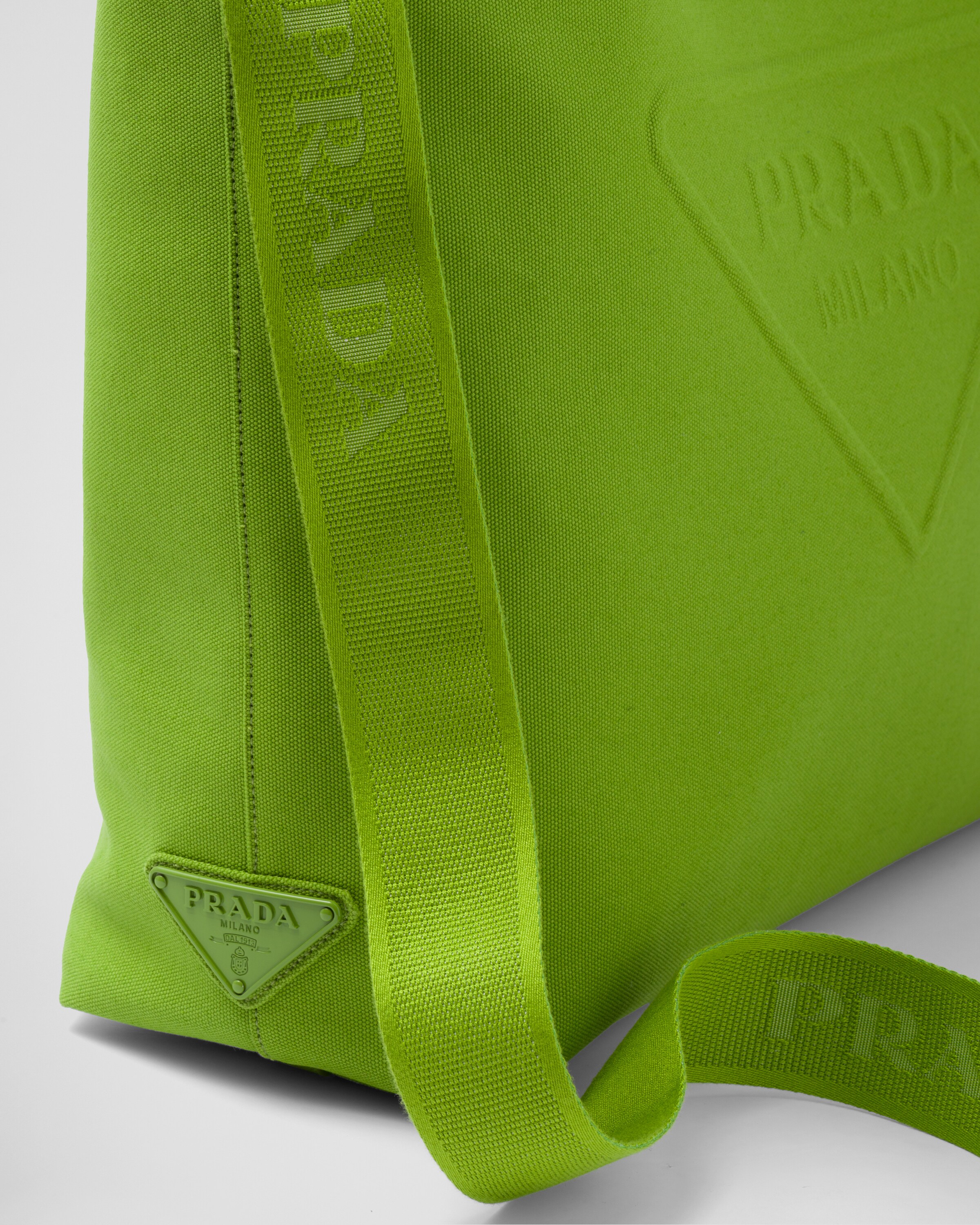 Fern Green Canvas tote bag | Prada