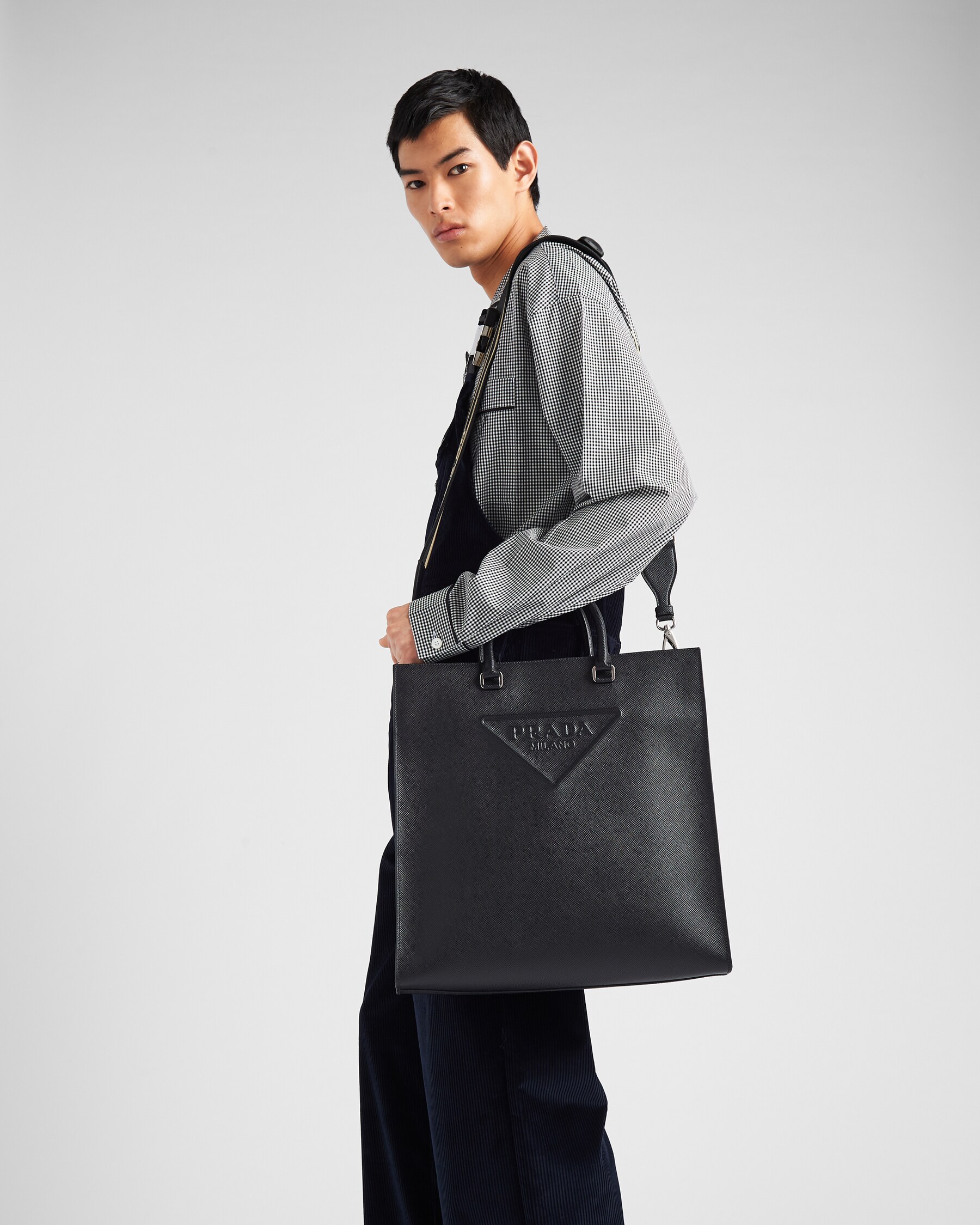 Black Saffiano Leather Tote | PRADA