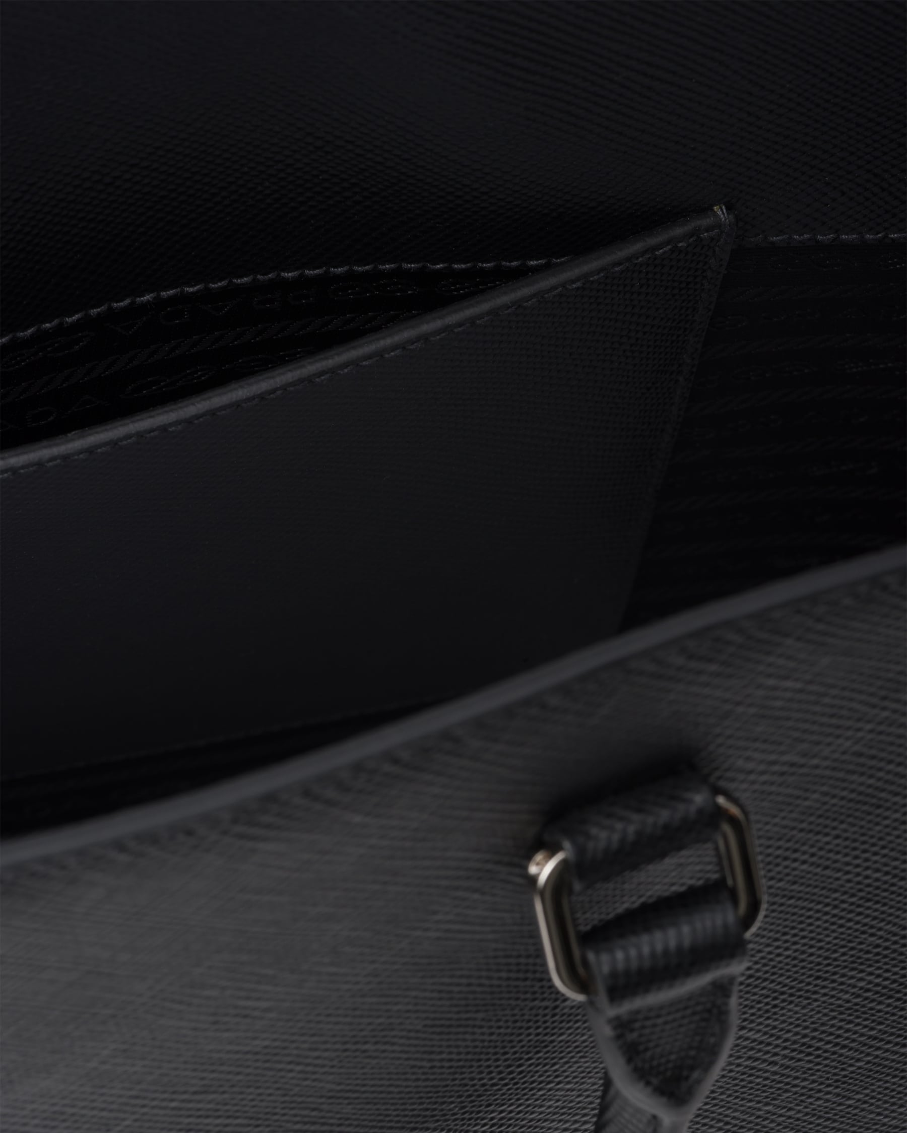 Black Saffiano Leather Tote Bag | PRADA