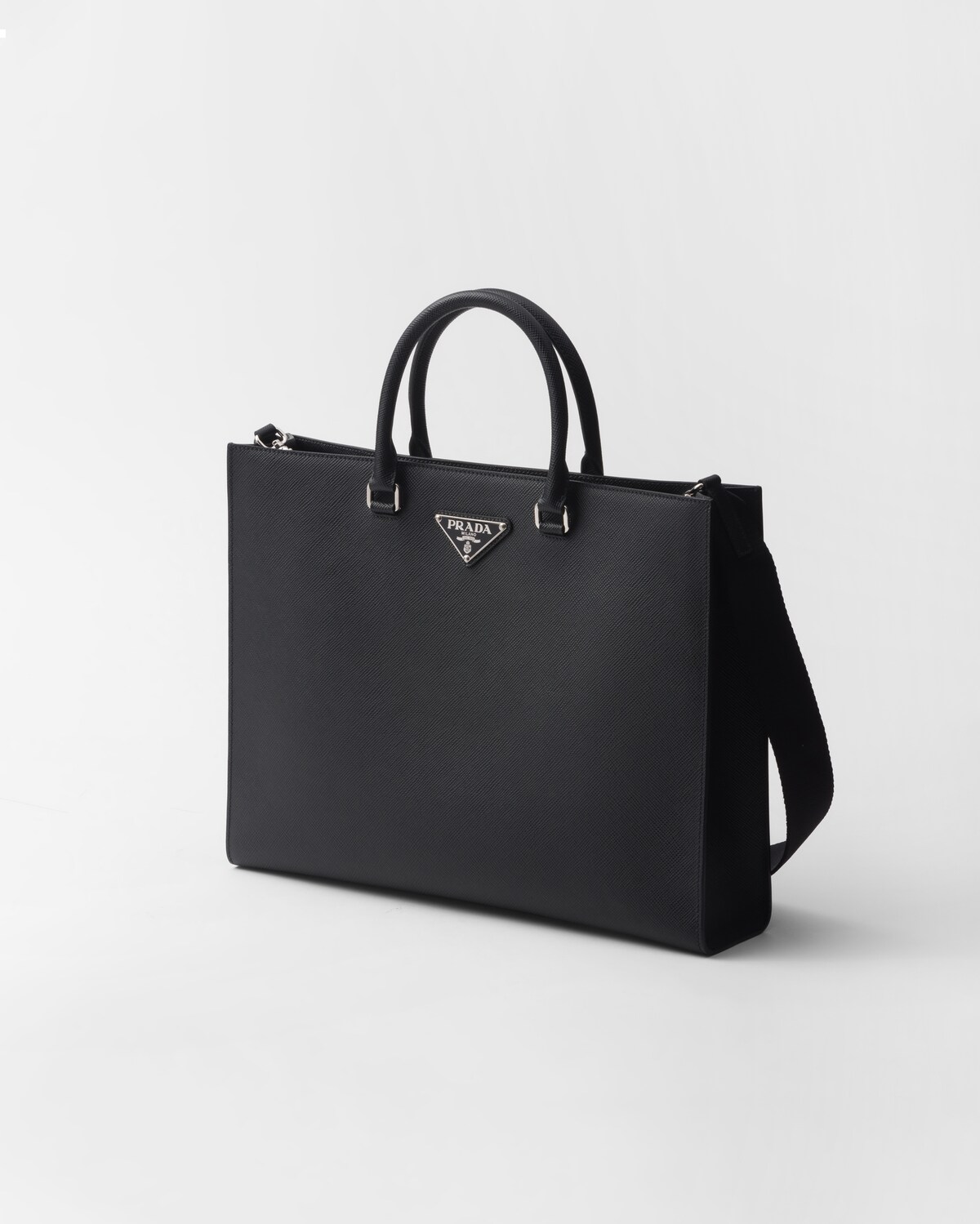 Black Saffiano Leather Tote Bag | PRADA
