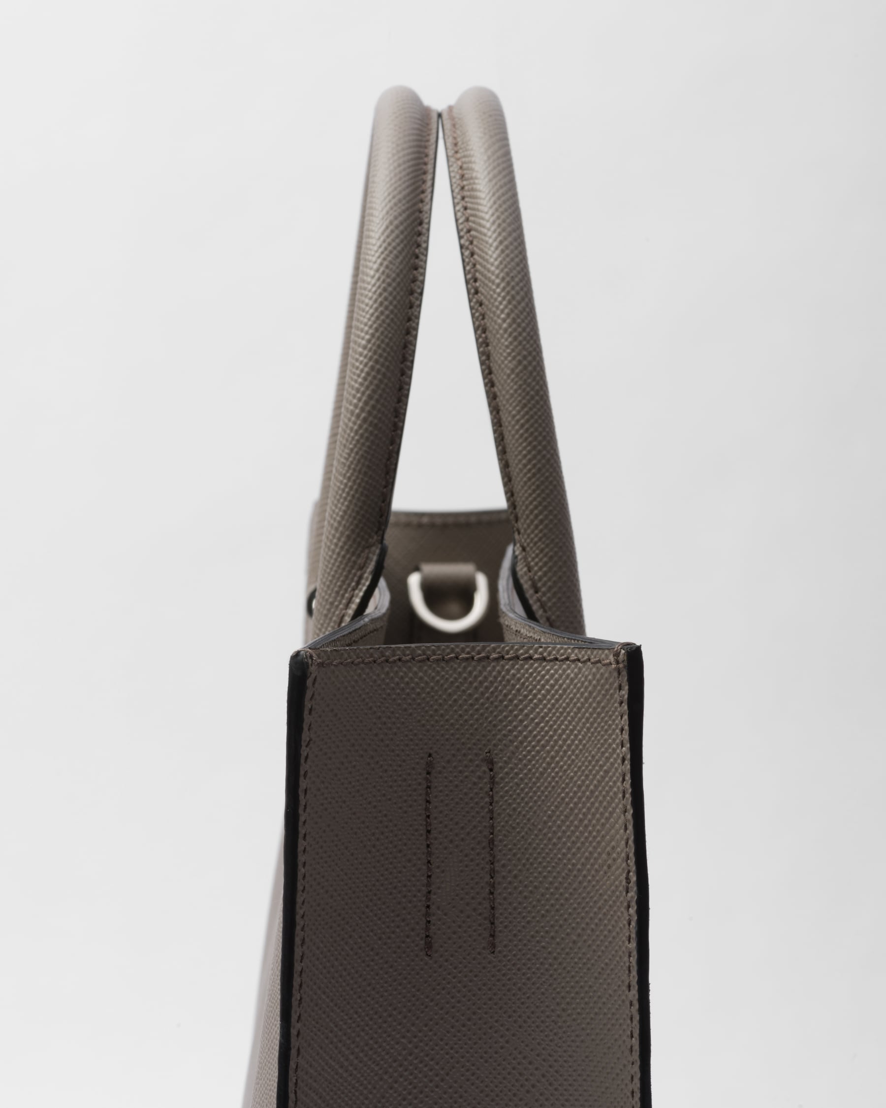 Clay Grey Saffiano Leather Tote Bag | PRADA
